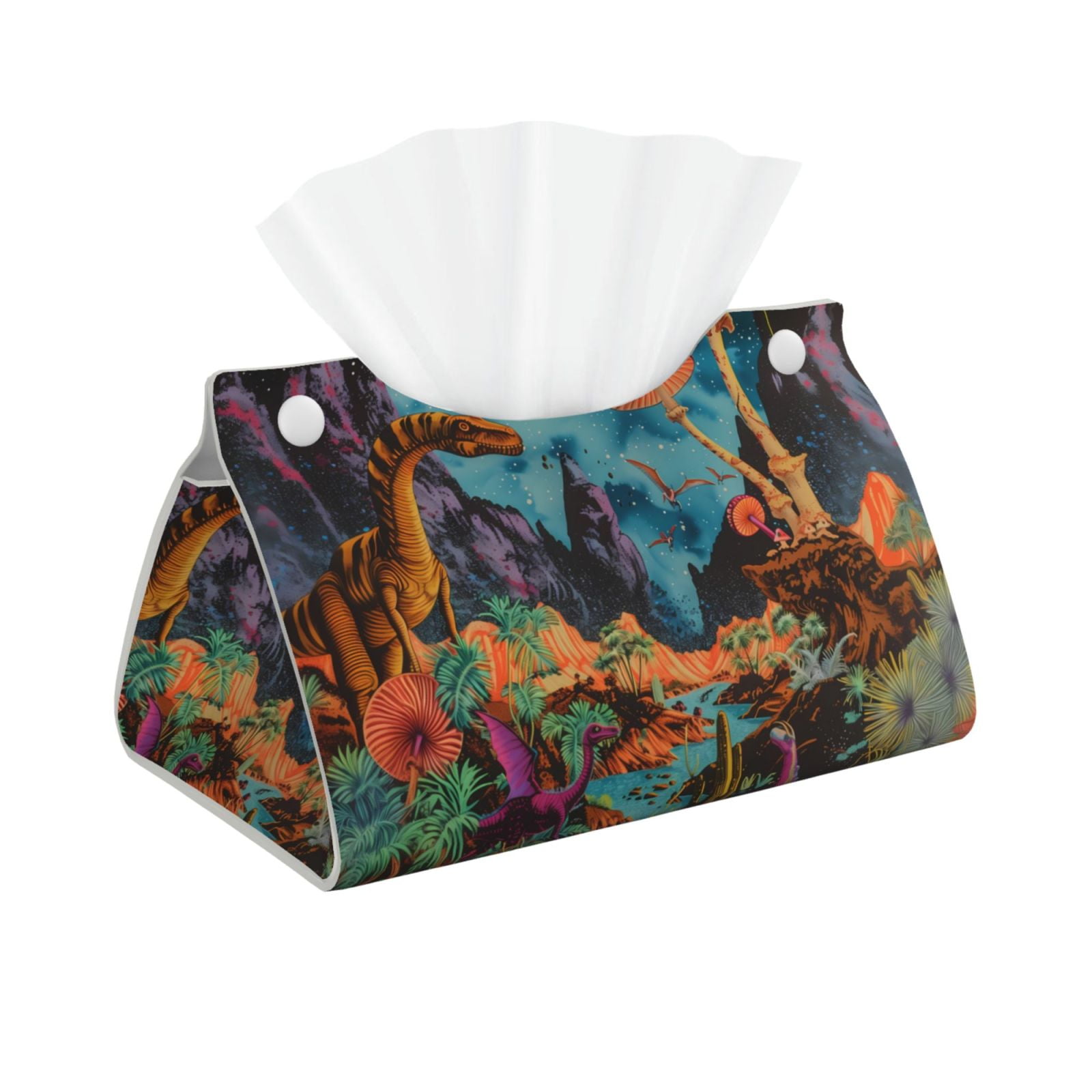 Picia Galactic Jungle Dinosaurs Pattern Long Tissue Box Cover,PVC ...