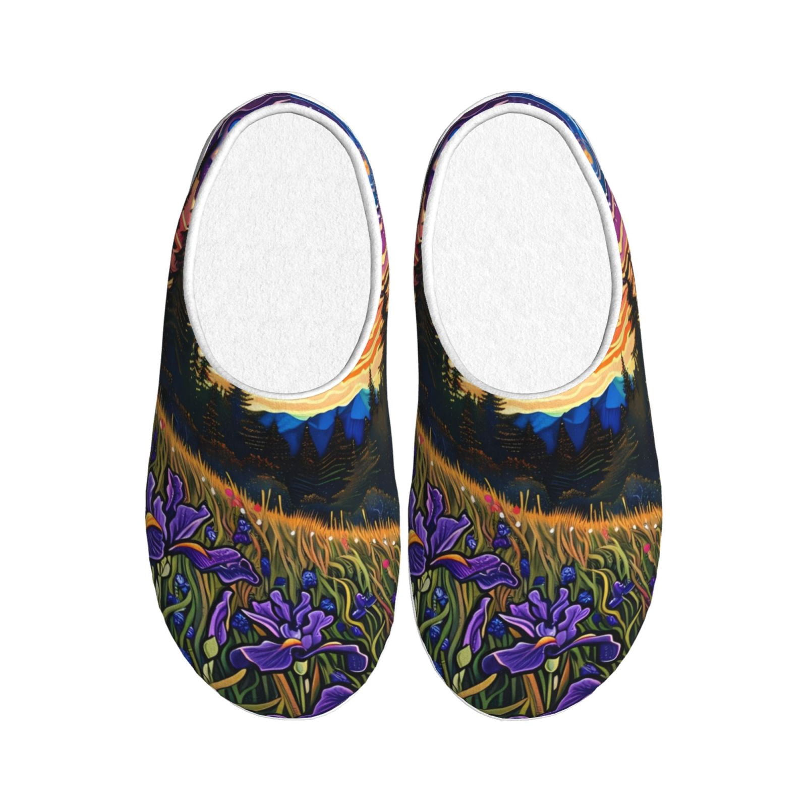 Picia Galactic Night Over Meadow for Women's Lamb-hug Comfy Fleece ...