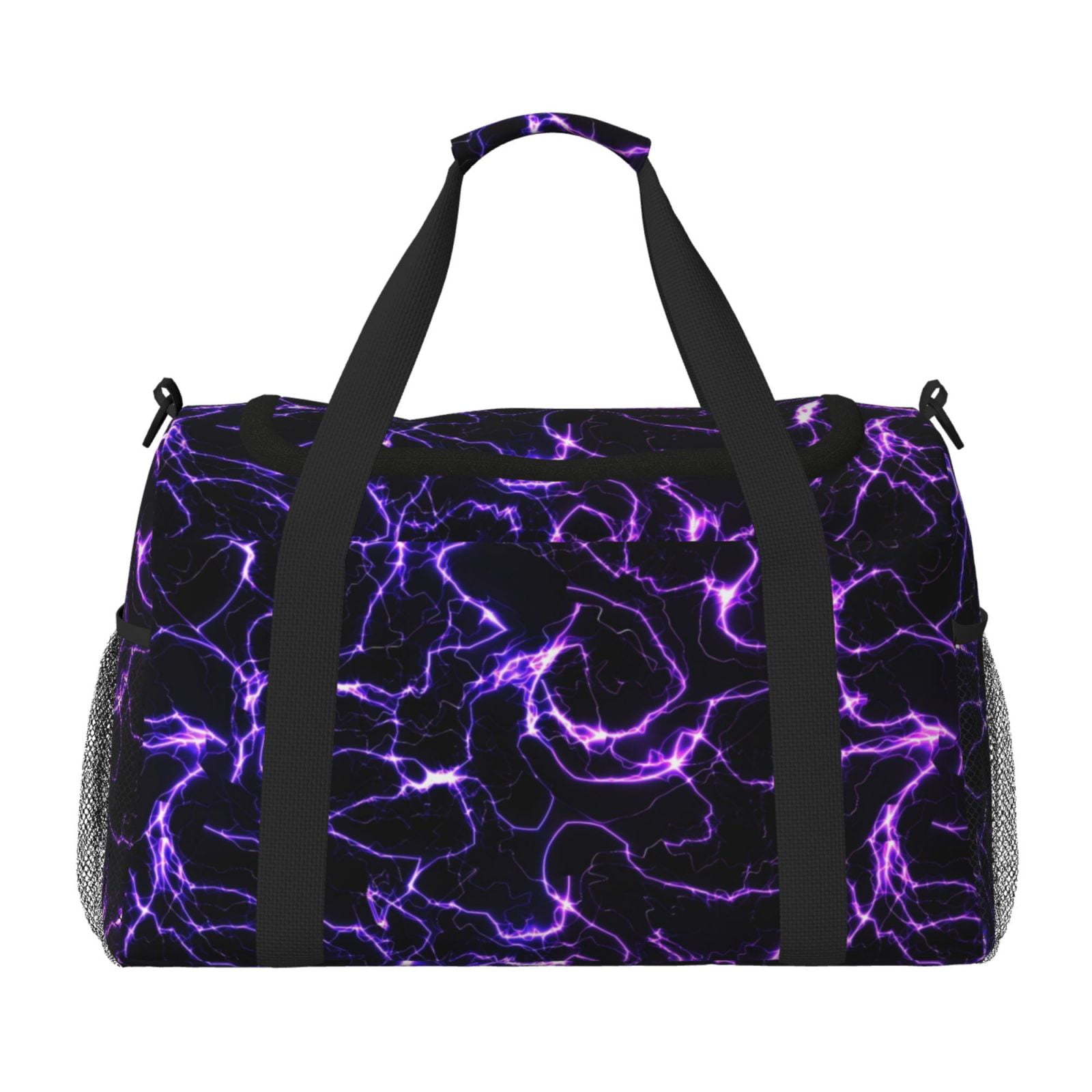 Picia Galaxy Lightning Print Travel Duffle Bag,Weekender Bags for Women ...