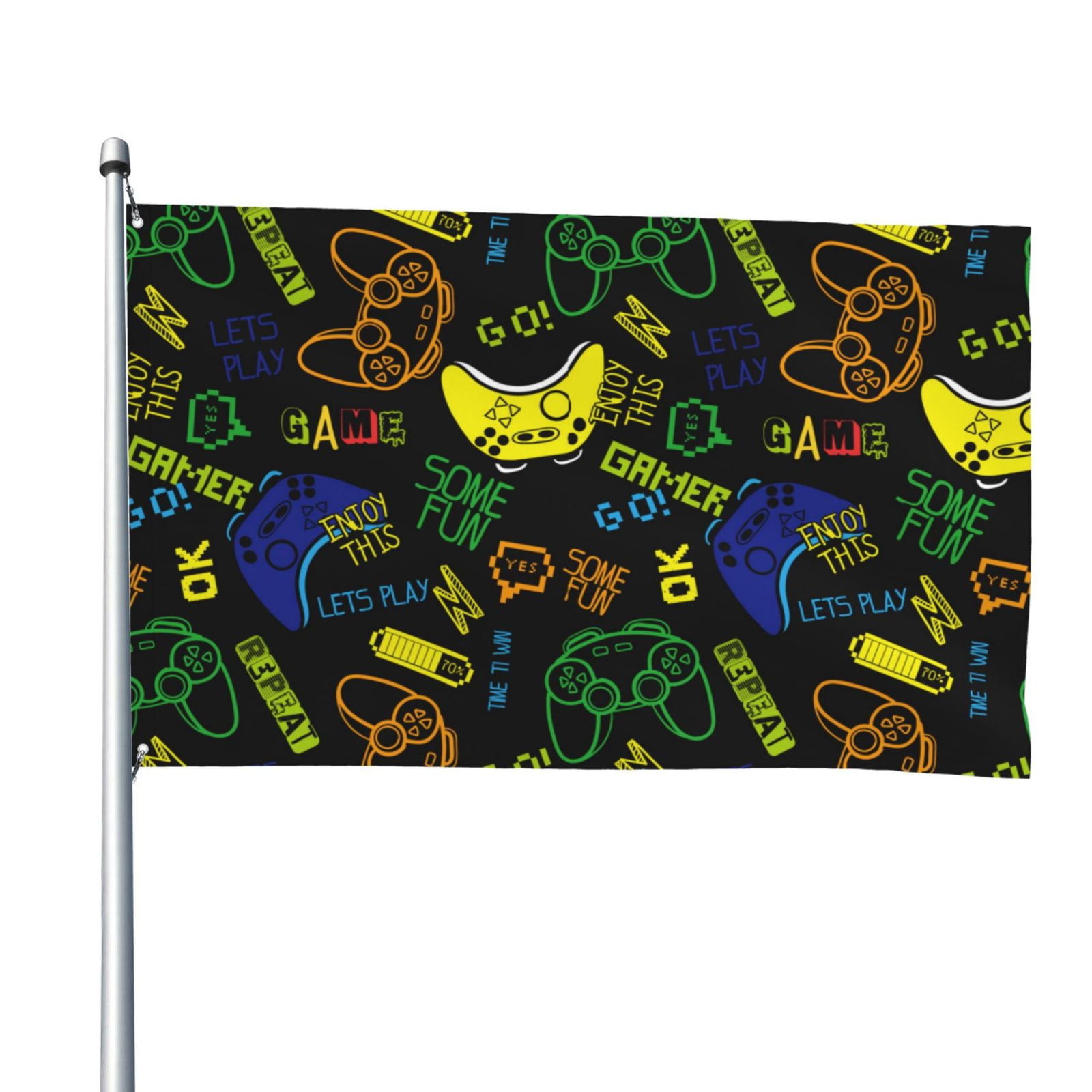 Picia Game Play Printed Flag ,Game Play Pattern Garden Flag Vertical ...
