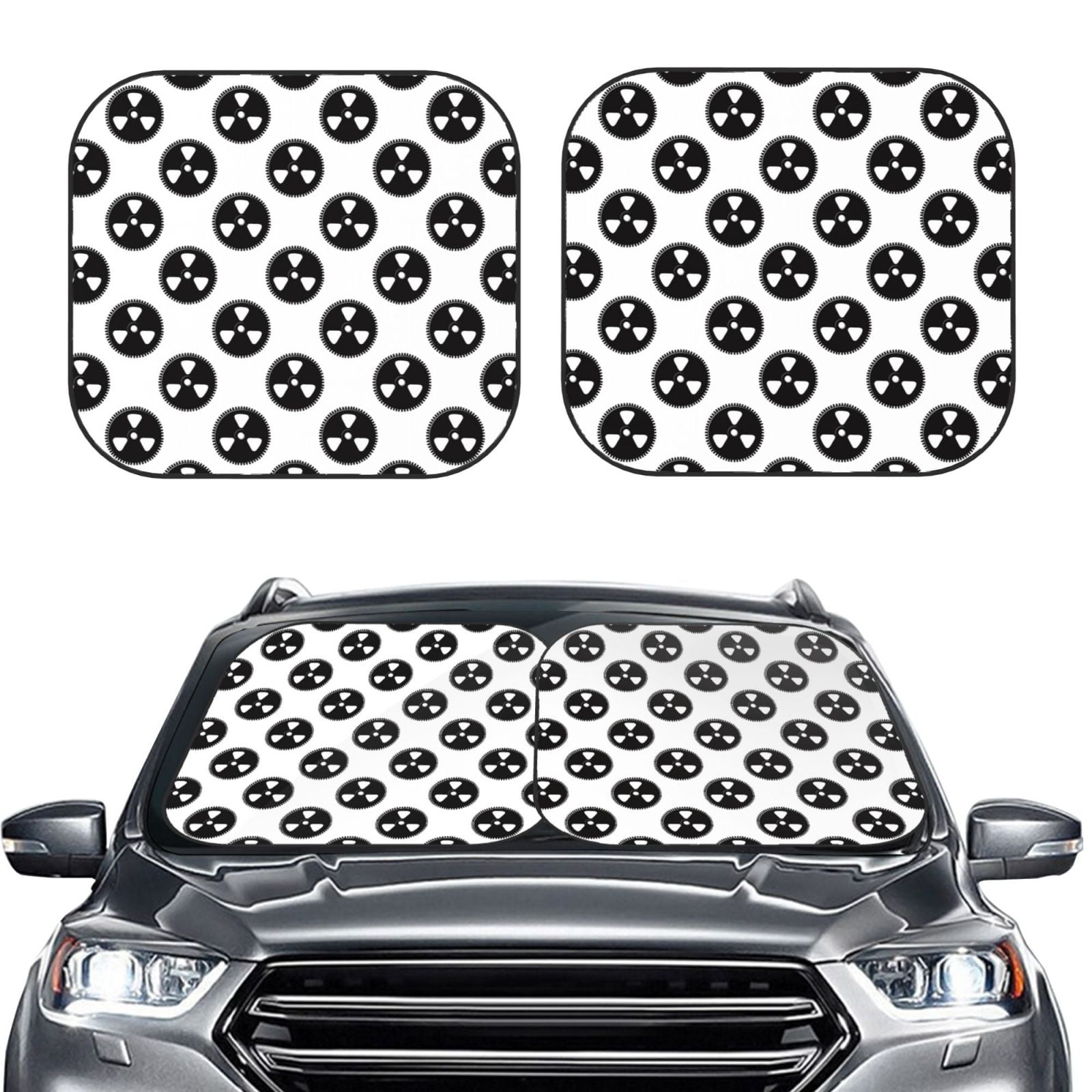 Picia Gear Tools 2 Piece Car Windshield Sun Shade Foldable | Foldable ...