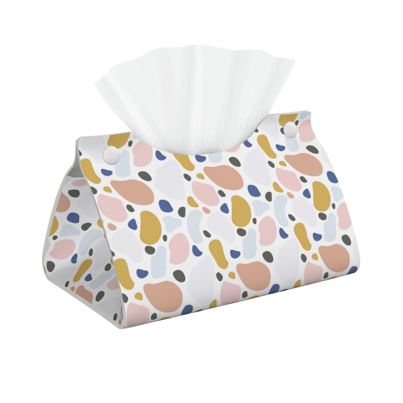 Picia Geometric Spots Pattern Long Tissue Box Cover,PVC Leather ...