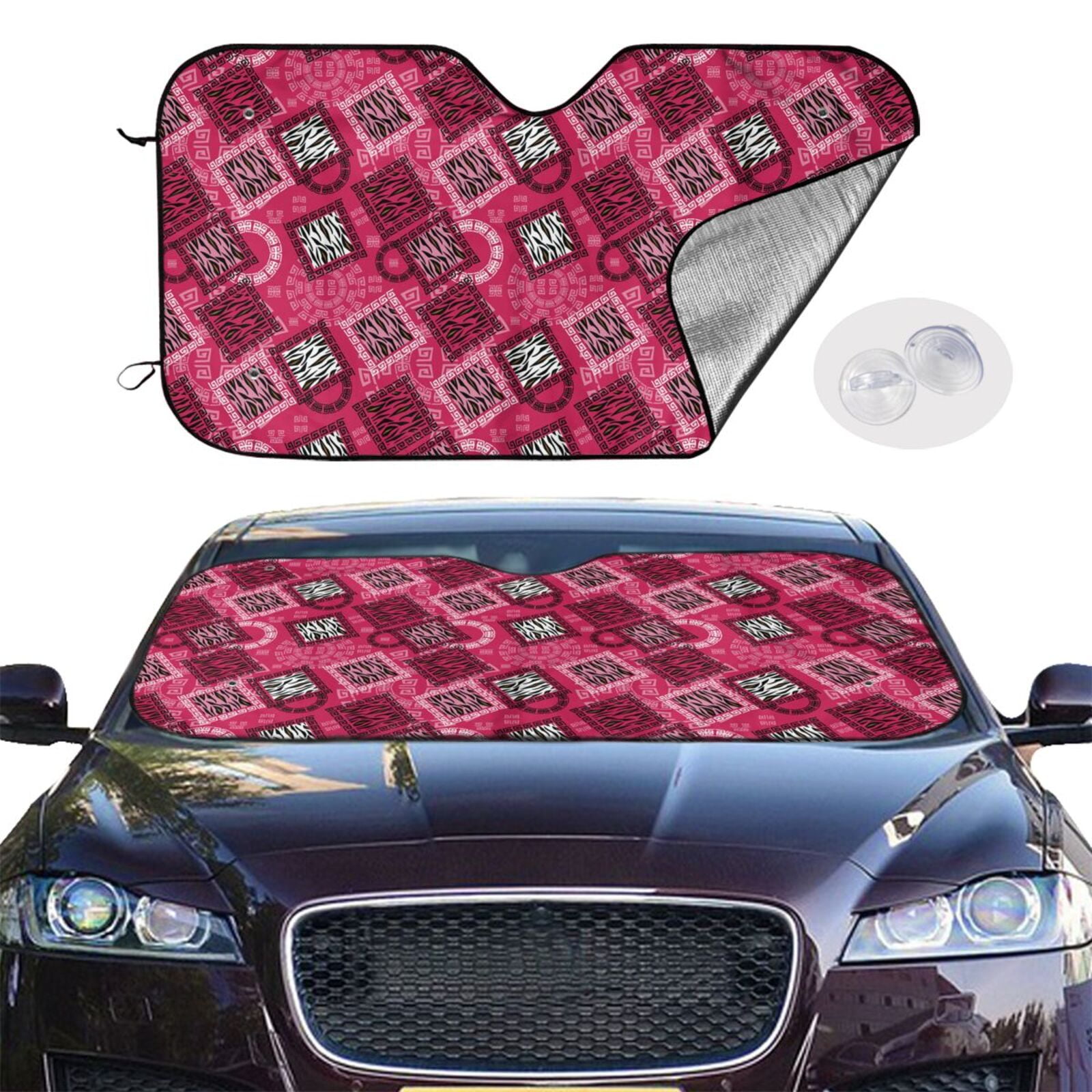 Picia Geometry Curved Windshield Sunshade Accordion Folding Style Auto ...