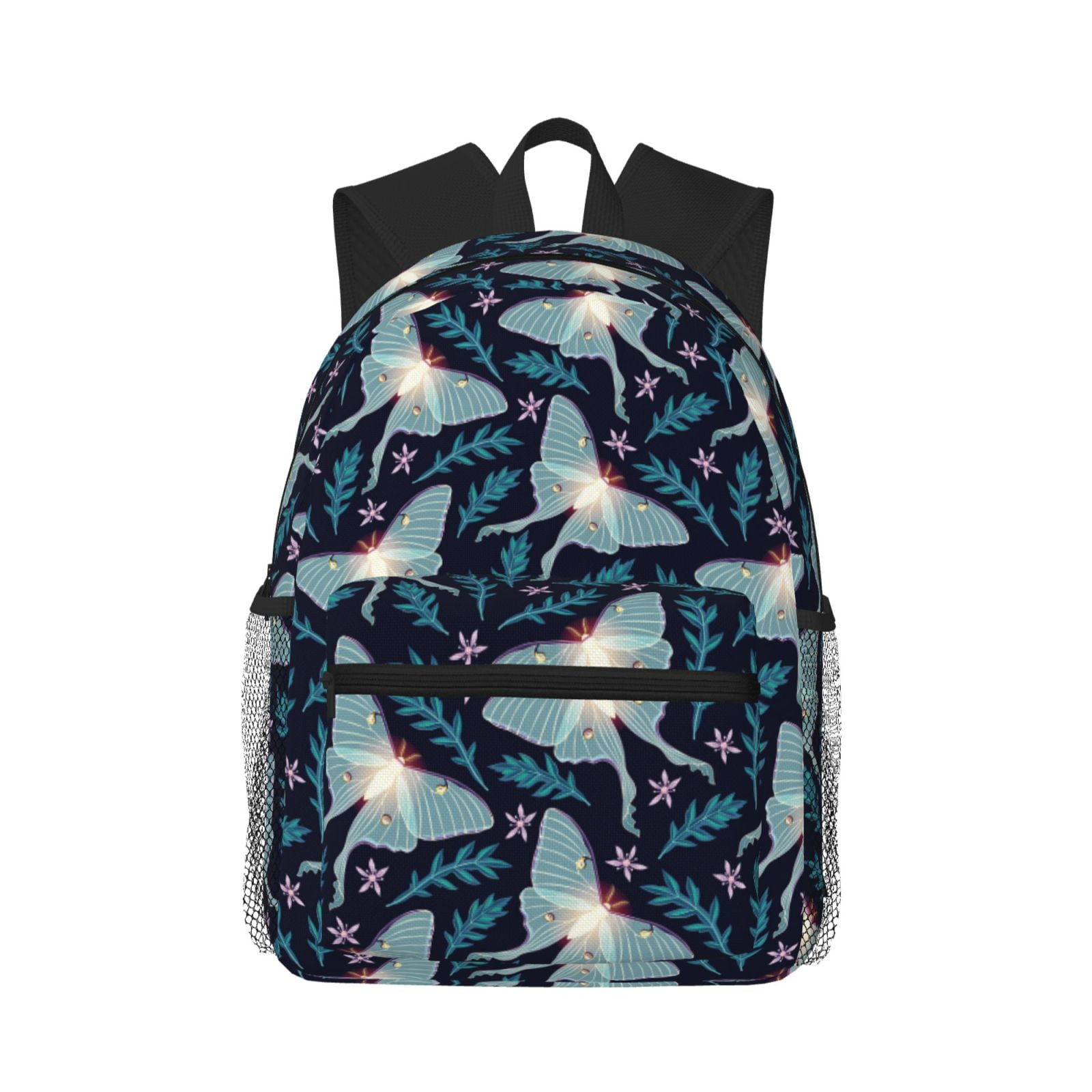 Picia Glowing Butterfly Large Capacity Backpack Classic Style Backpack ...