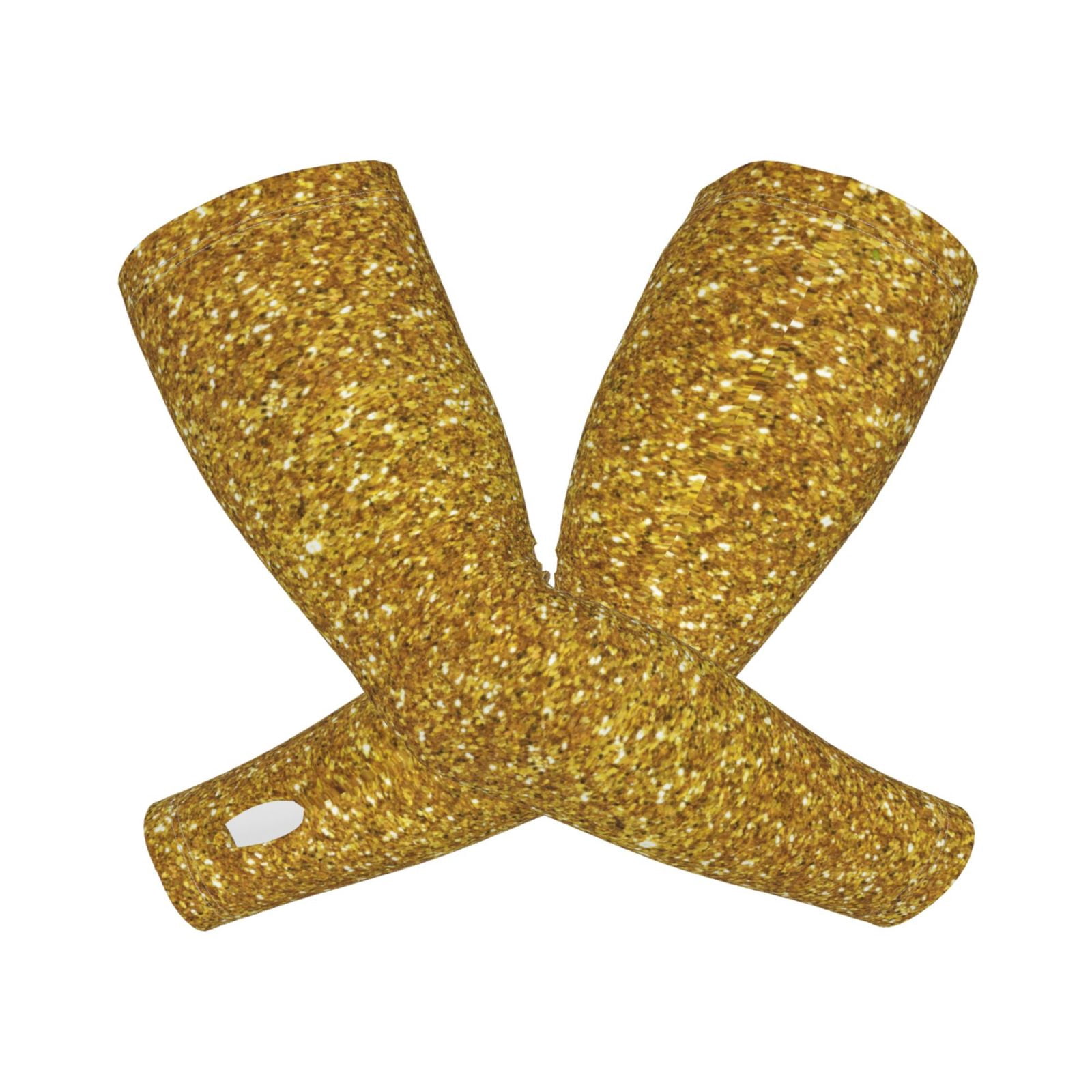 Picia Gold Glitter Arm Sleeves for Men and Women - Tattoo Cover Up UPF ...