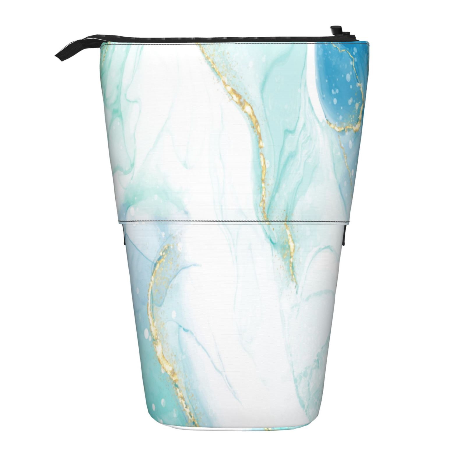 Picia Gold Lines Marble Watercolor Print Telescopic Pencil Case ...