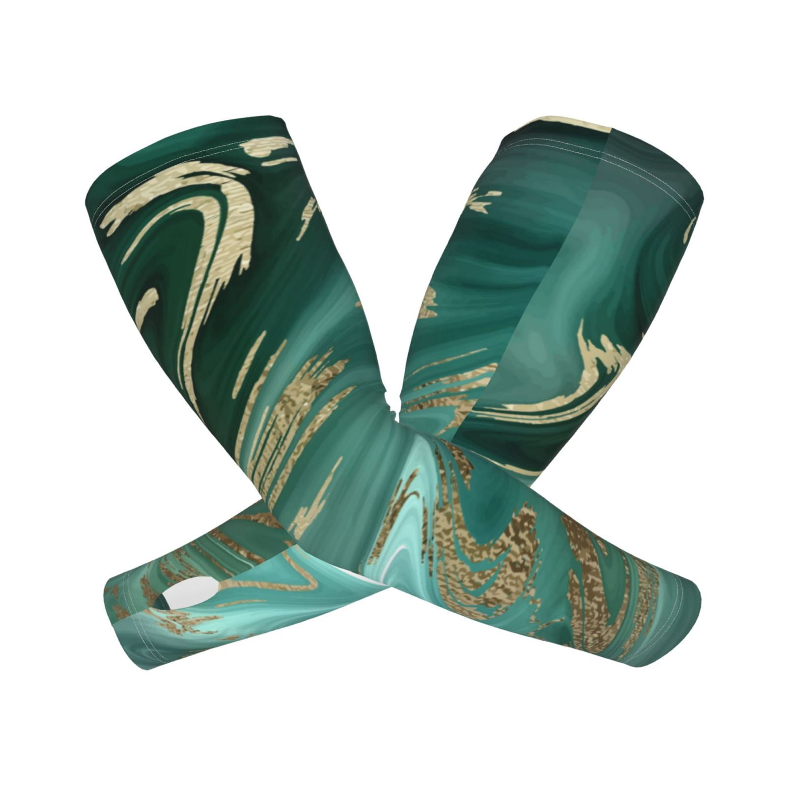 Picia Green And Gold Marble Arm Sleeves for Men and Women - Tattoo ...