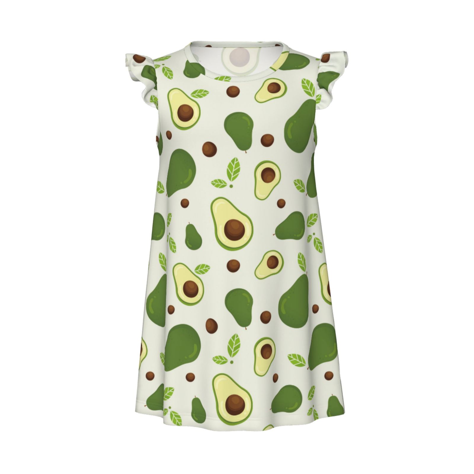 Picia Green Avocado Pattern Girls Nightgowns,Unicorn Dress Pajamas for ...