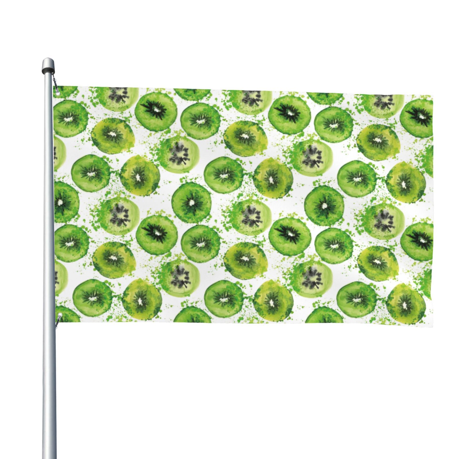 Picia Green Kiwi Printed Flag ,Green Kiwi Pattern Garden Flag Vertical ...