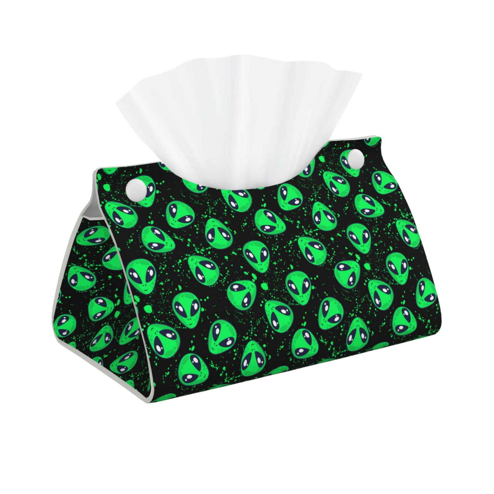 Picia Green Monster Pattern Long Tissue Box Cover,PVC Leather Triangle ...