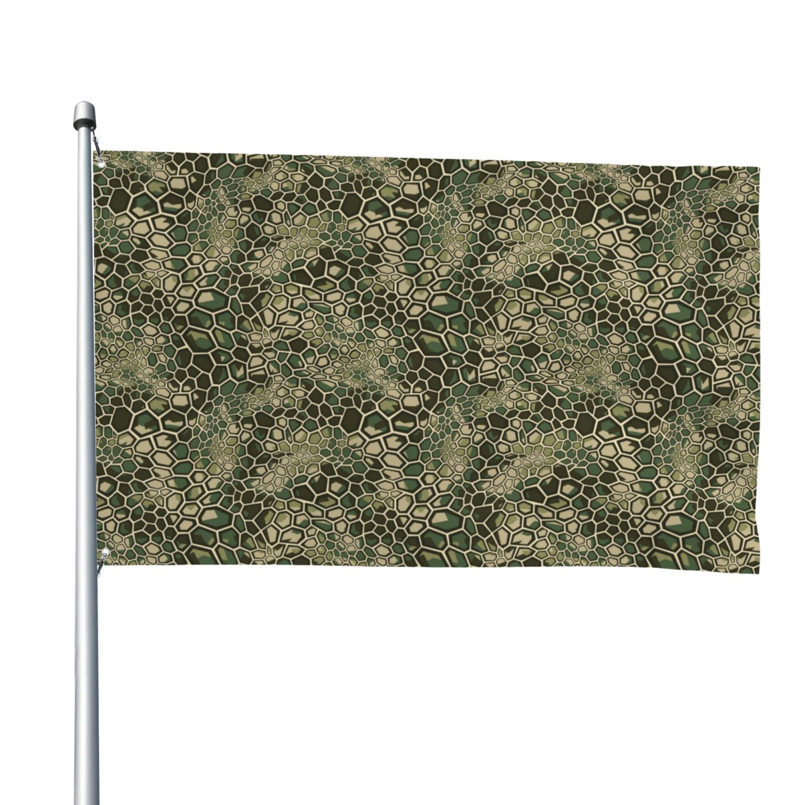 Picia Green Snake Skin Printed Flag ,Green Snake Skin Pattern Garden ...