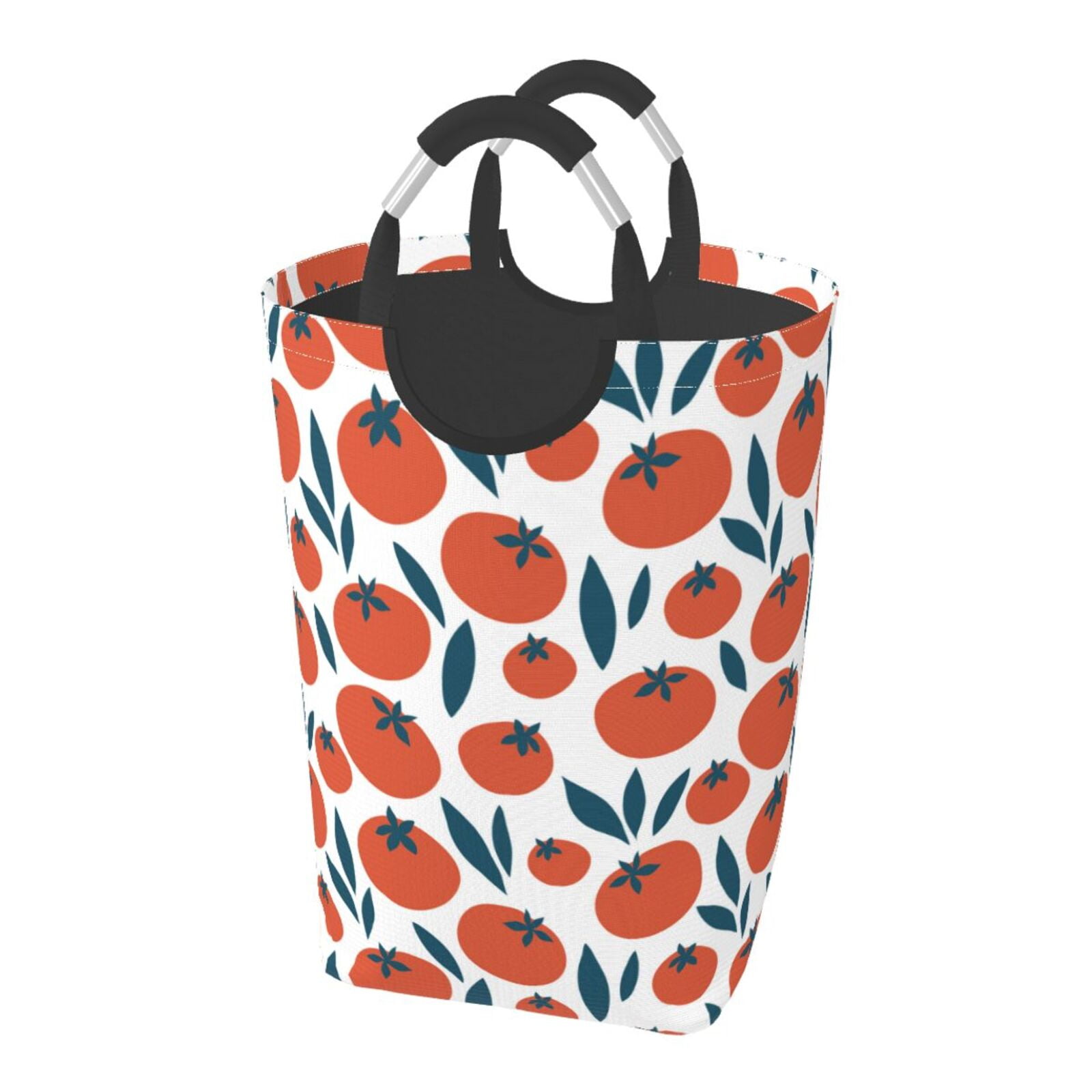 Picia Hand Drawn Tomatoes Laundry Basket With Handles Laundry Hamper ...