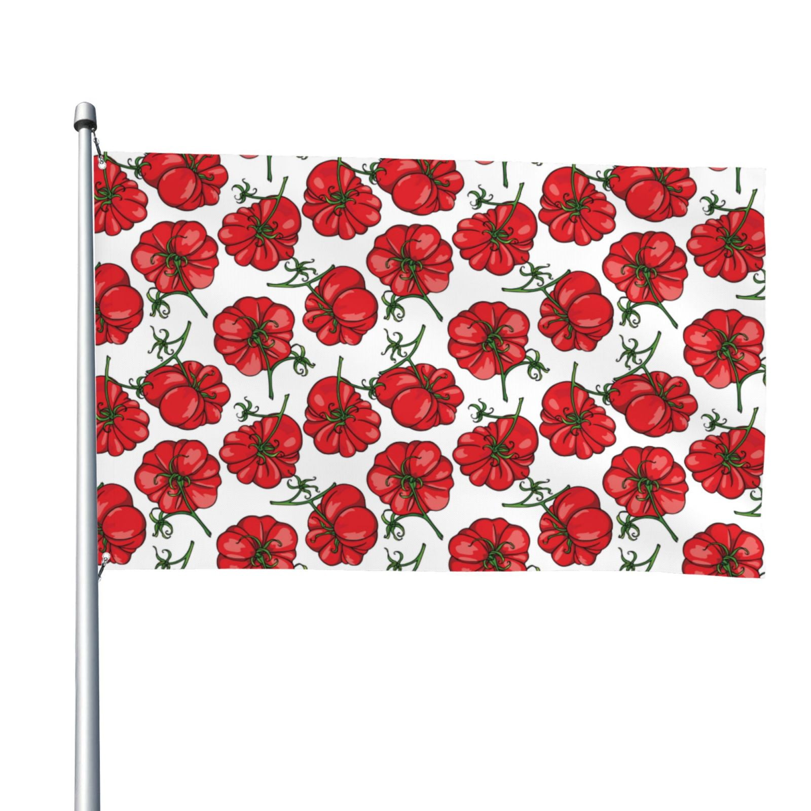 Picia Hand Drawn Tomatoes Printed Flag ,Hand Drawn Tomatoes Pattern ...