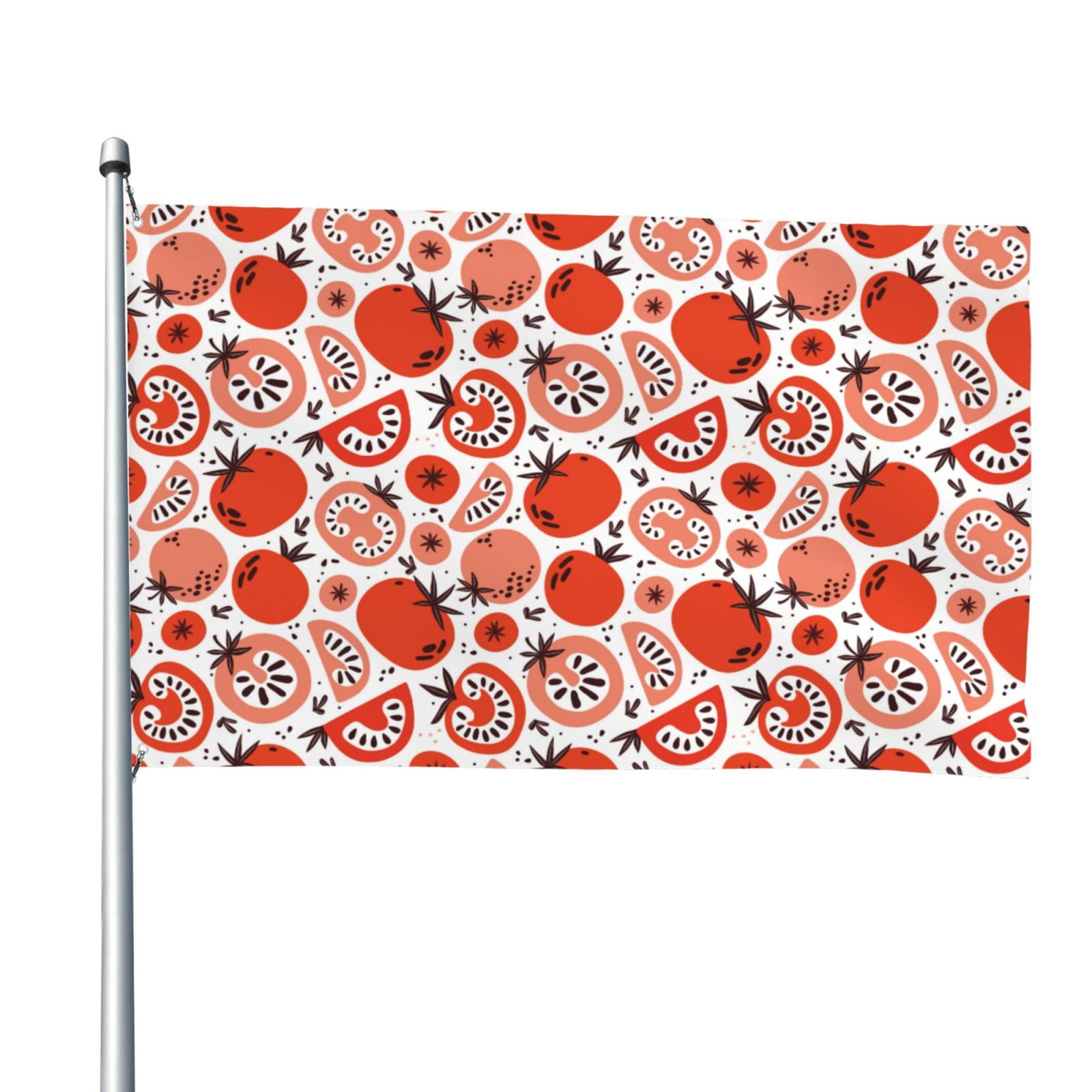 Picia Hand Drawn Tomatoes Printed Flag ,Hand Drawn Tomatoes Pattern ...
