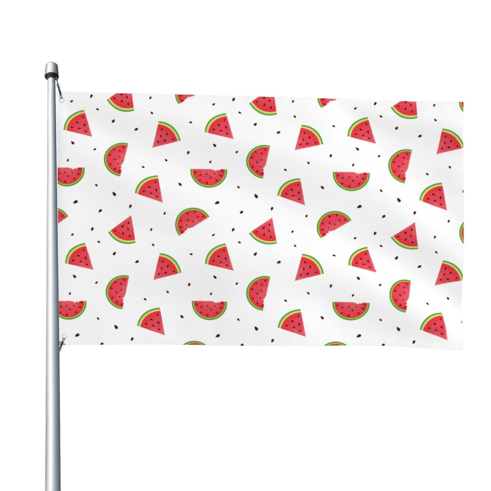 Picia Hand Drawn Watermelon Printed Flag ,Hand Drawn Watermelon Pattern ...