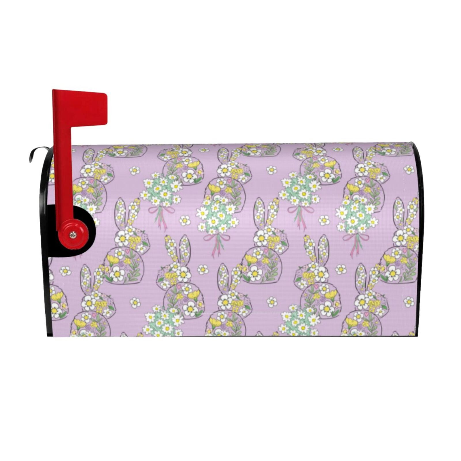Picia Hand drawn bunny Magnetic Mailbox Cover Standard Size-25.5x21 in ...