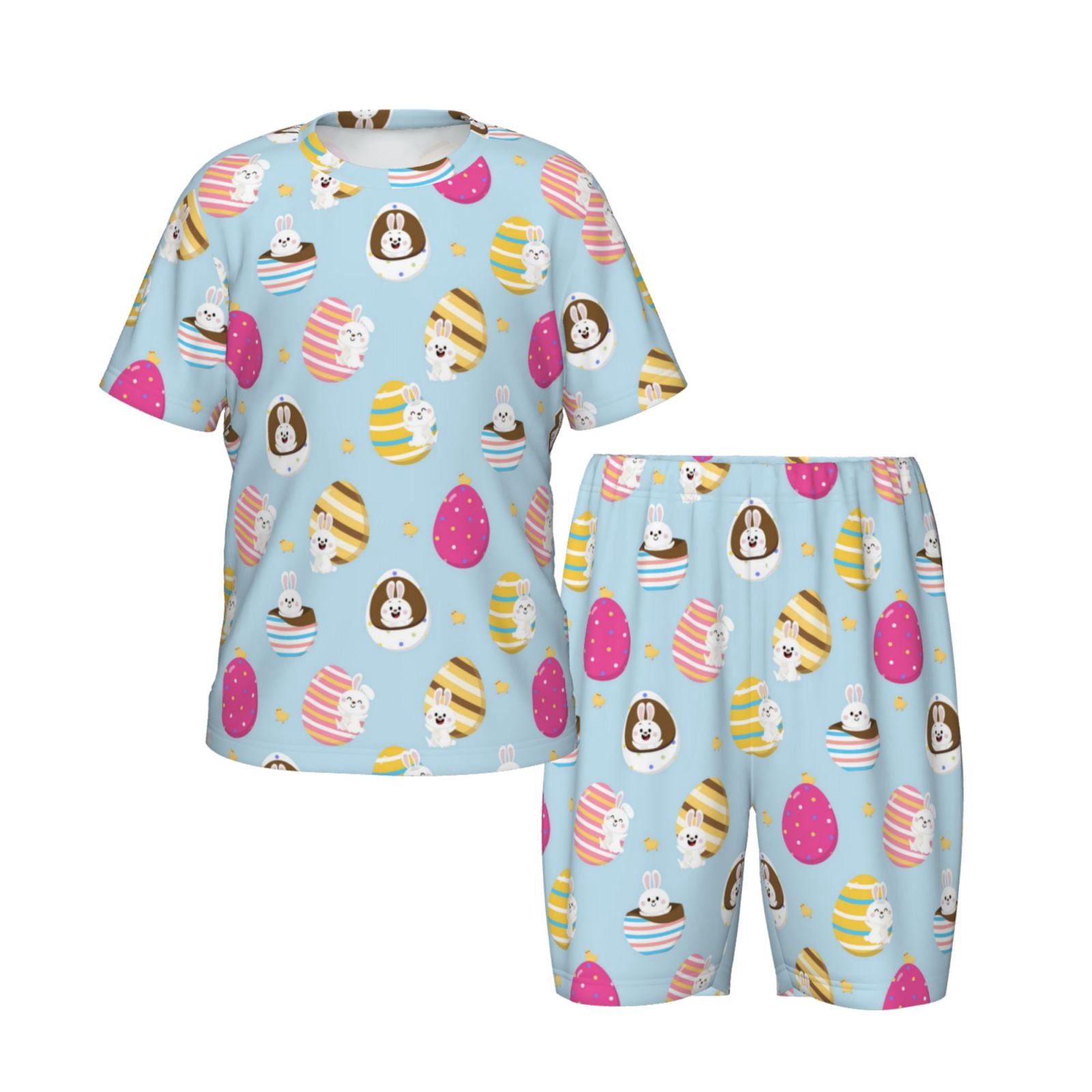 Picia Happy Easter Printed Boys' Kids-PJ Snug Fit Cotton Short Sleeve ...
