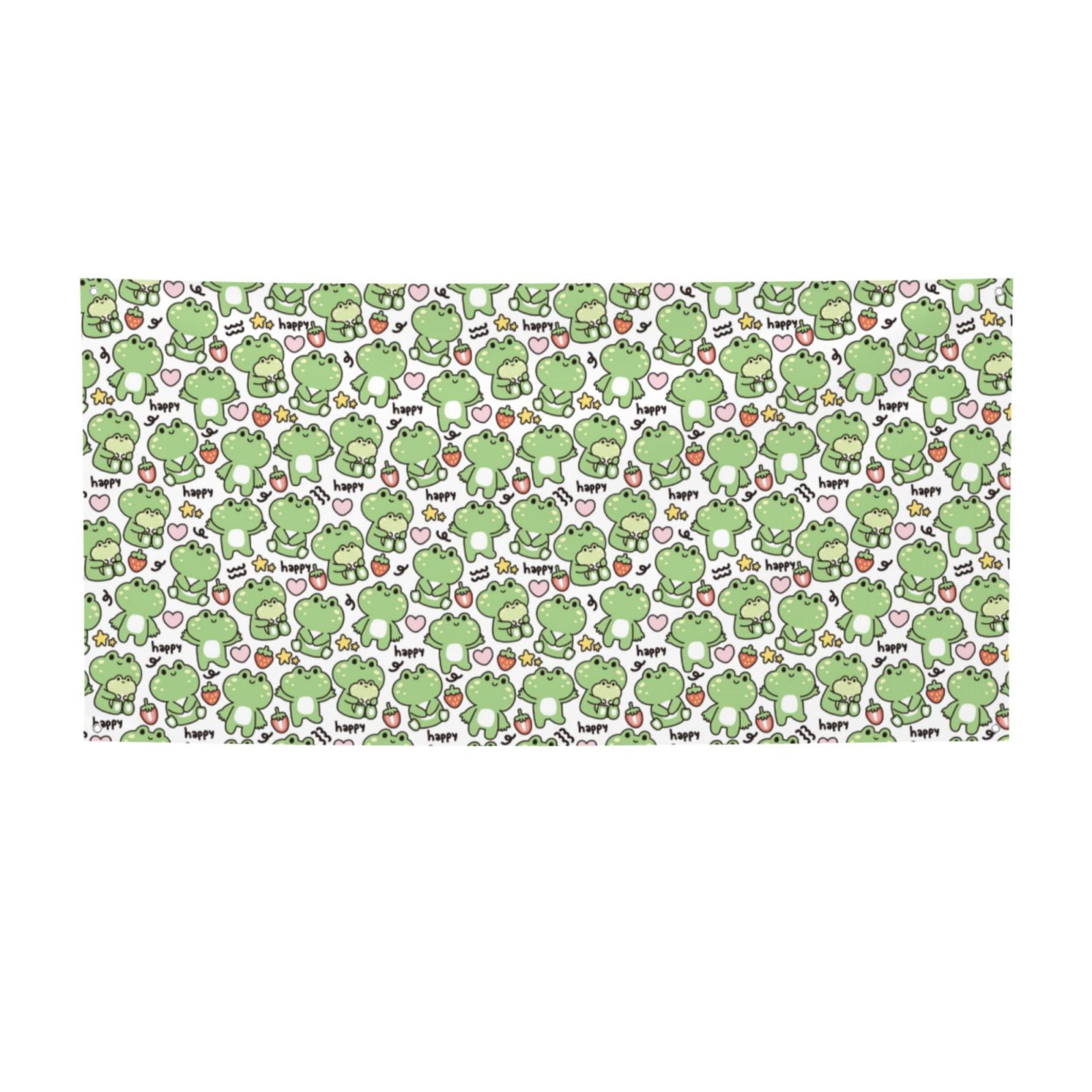 Picia Happy Frogs Pattern Party Banner, Festive Decoration, Holiday ...