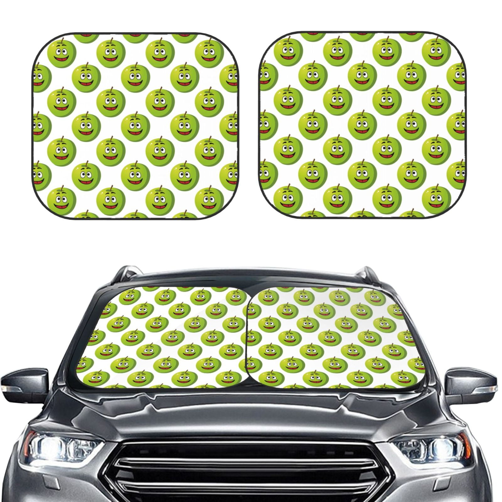 Picia Happy Fruit 2 Piece Car Windshield Sun Shade Foldable | Foldable ...