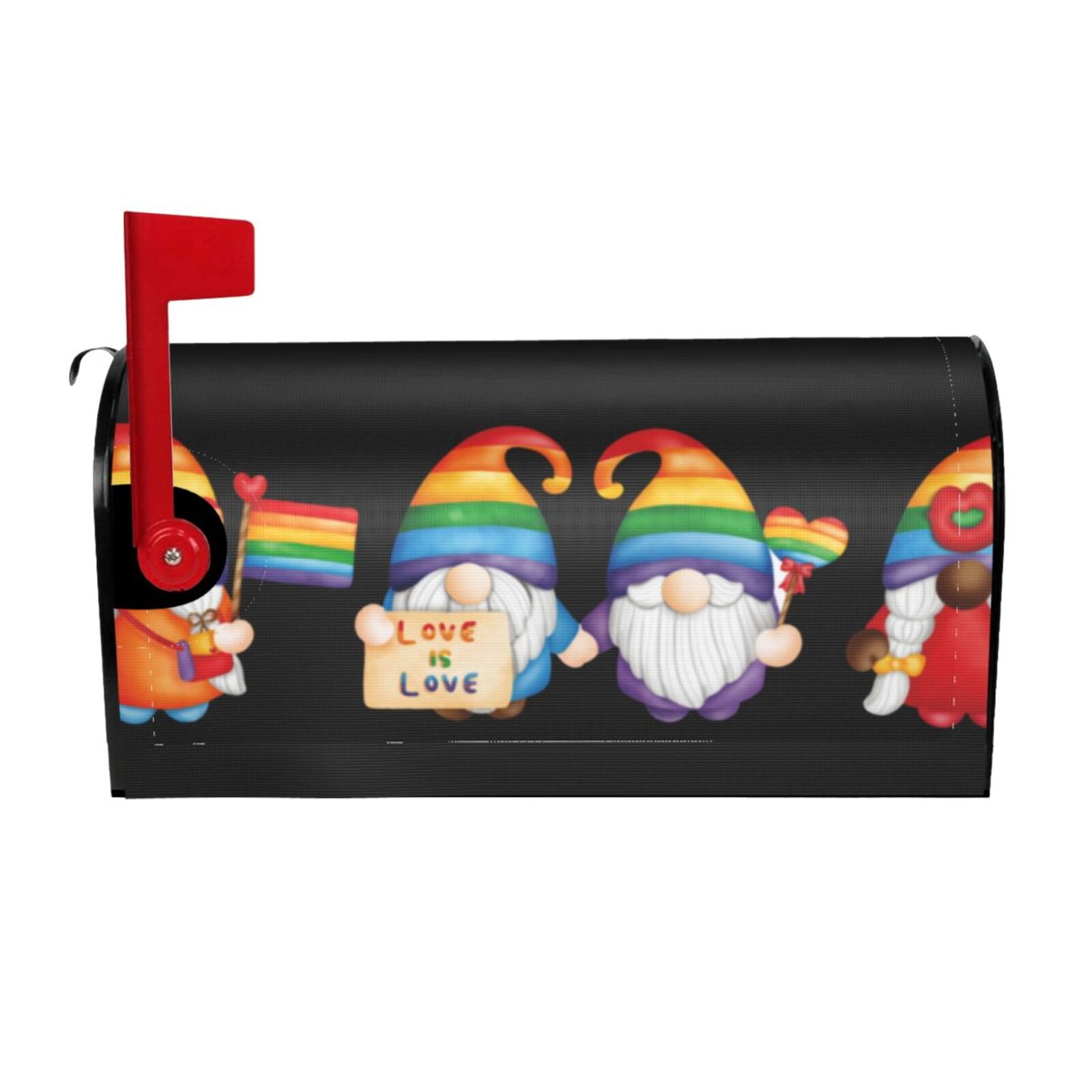 Picia Happy Pride Gnome Magnetic Mailbox Cover Standard Size-21x18 in ...