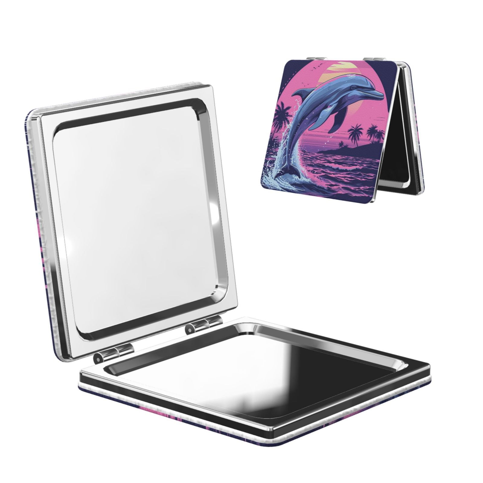 Picia Hawaiian Beach Dolphin for Compact Vanity Mirror , Travel Makeup ...