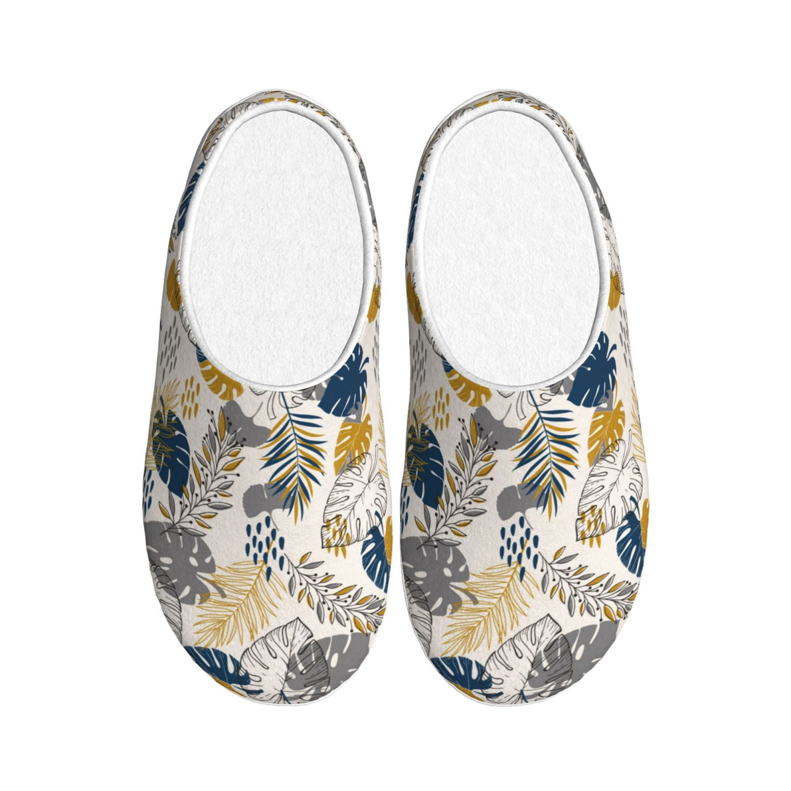 Picia Hawaiian Style for Women's Lamb-hug Comfy Fleece House Slippers ...