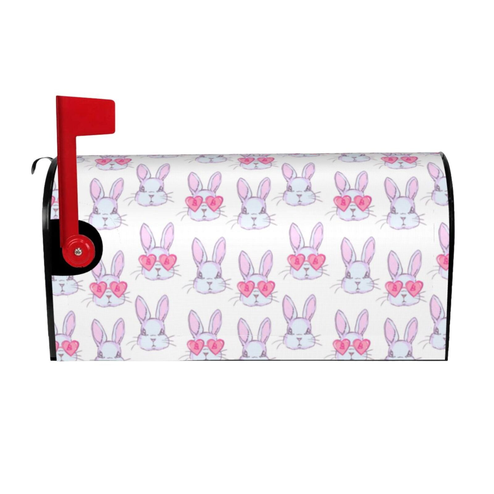 Picia Heart Rabbit Magnetic Mailbox Cover Standard Size-21x18 in ...