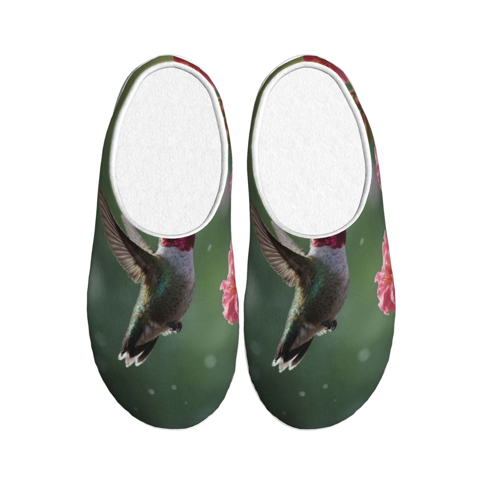 Picia Humming Bird 1 for Women's Lamb-hug Comfy Fleece House Slippers ...