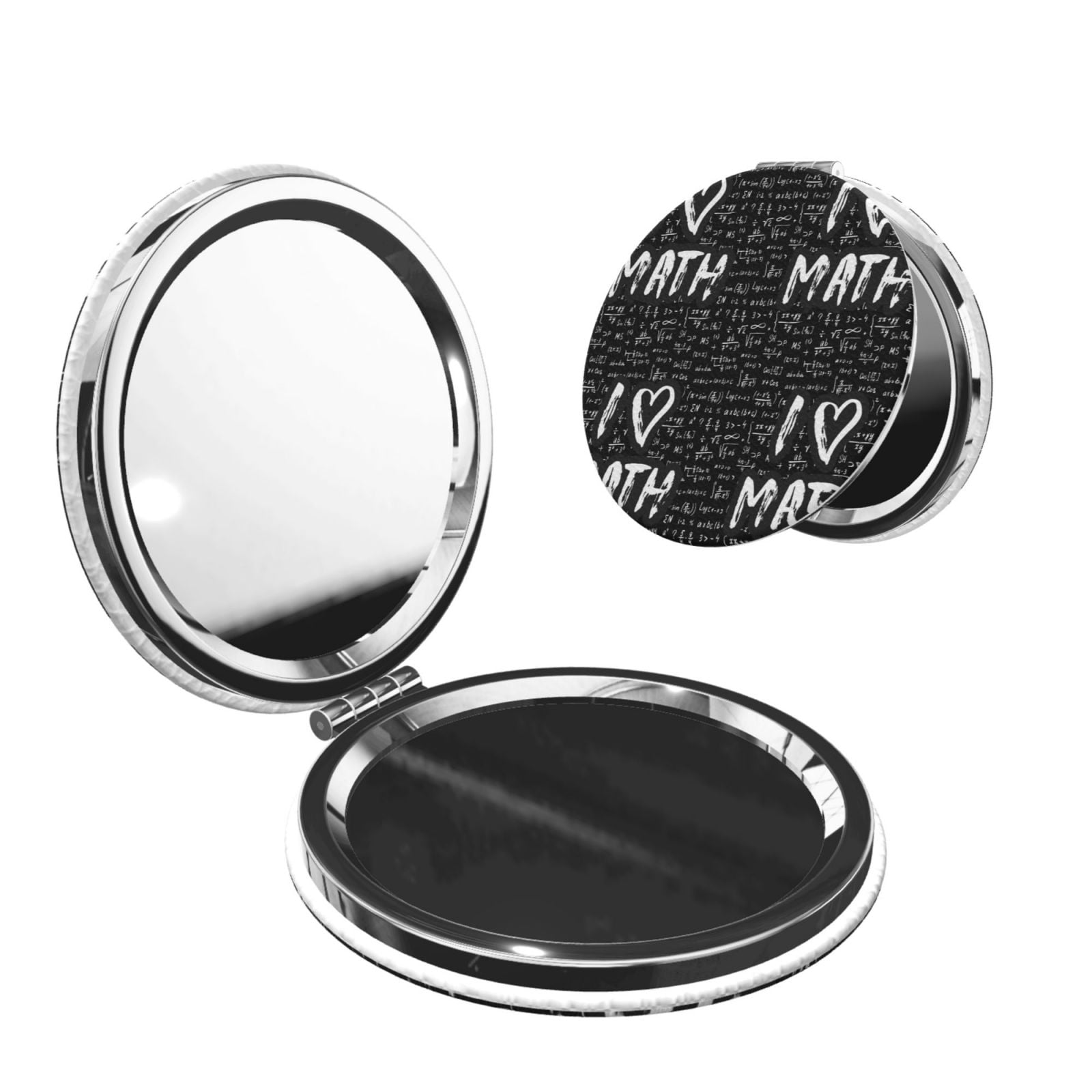 Picia I love Math for Compact Vanity Mirror , Travel Makeup Mirror ...