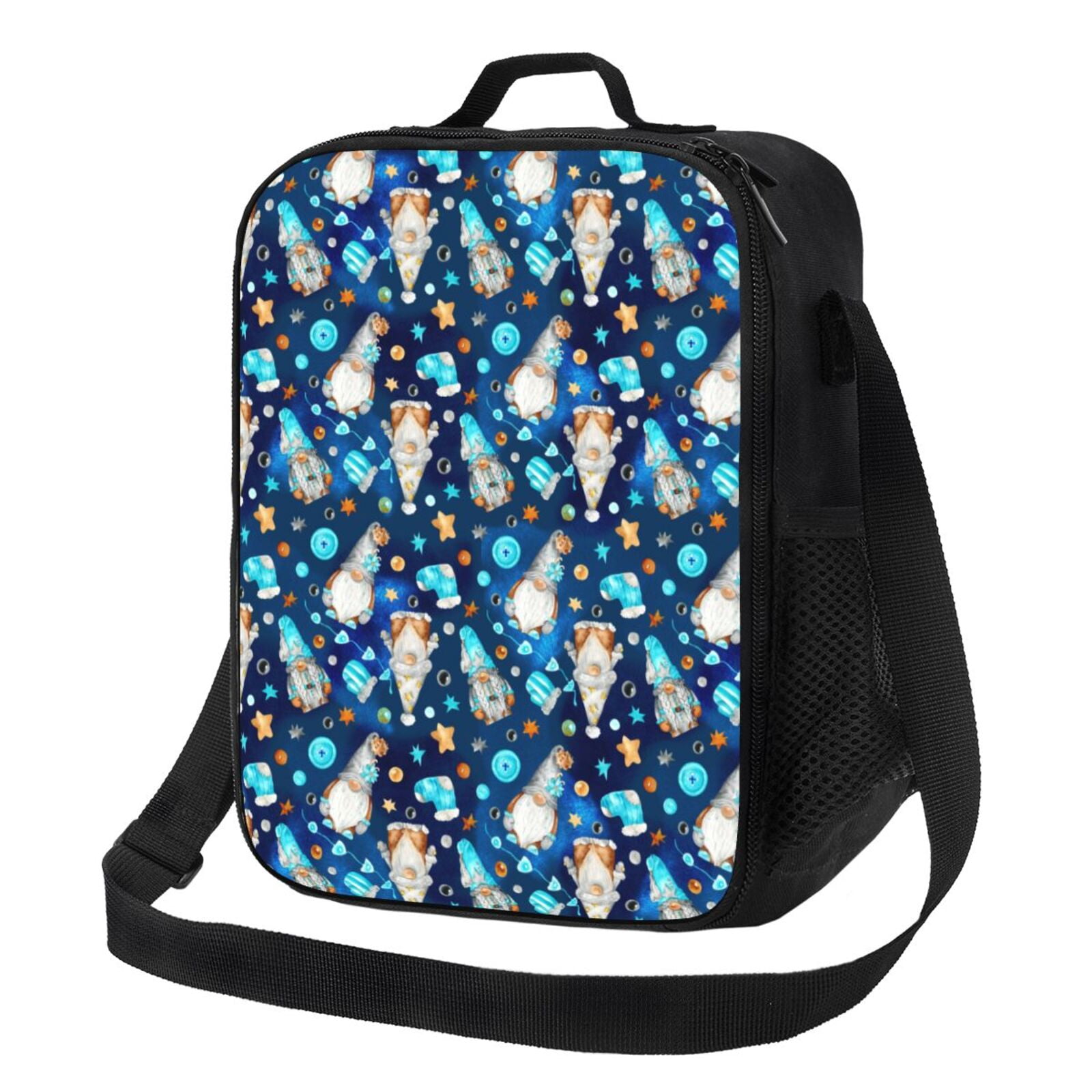 Picia Ice blue old man cute winter Lunch box Lunch bag for men women ...