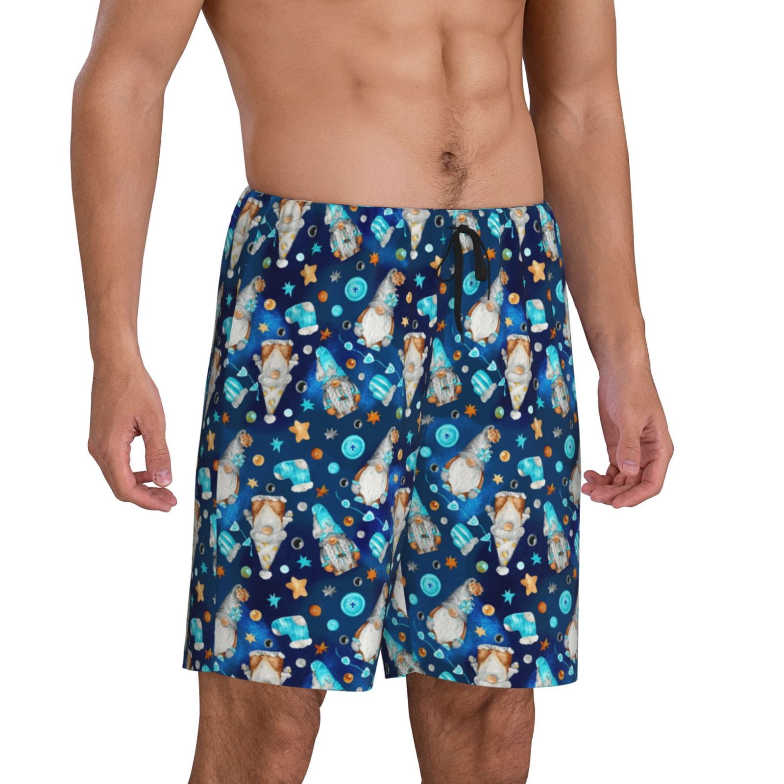 Picia Ice blue old man cute winter Pajama Shorts for Men, Men's Pajama ...