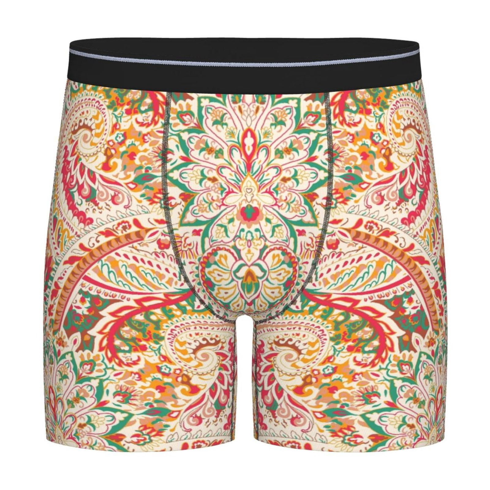 Picia Indian Paisley 1 Pattern Men's Athletic Long Leg Briefs ...