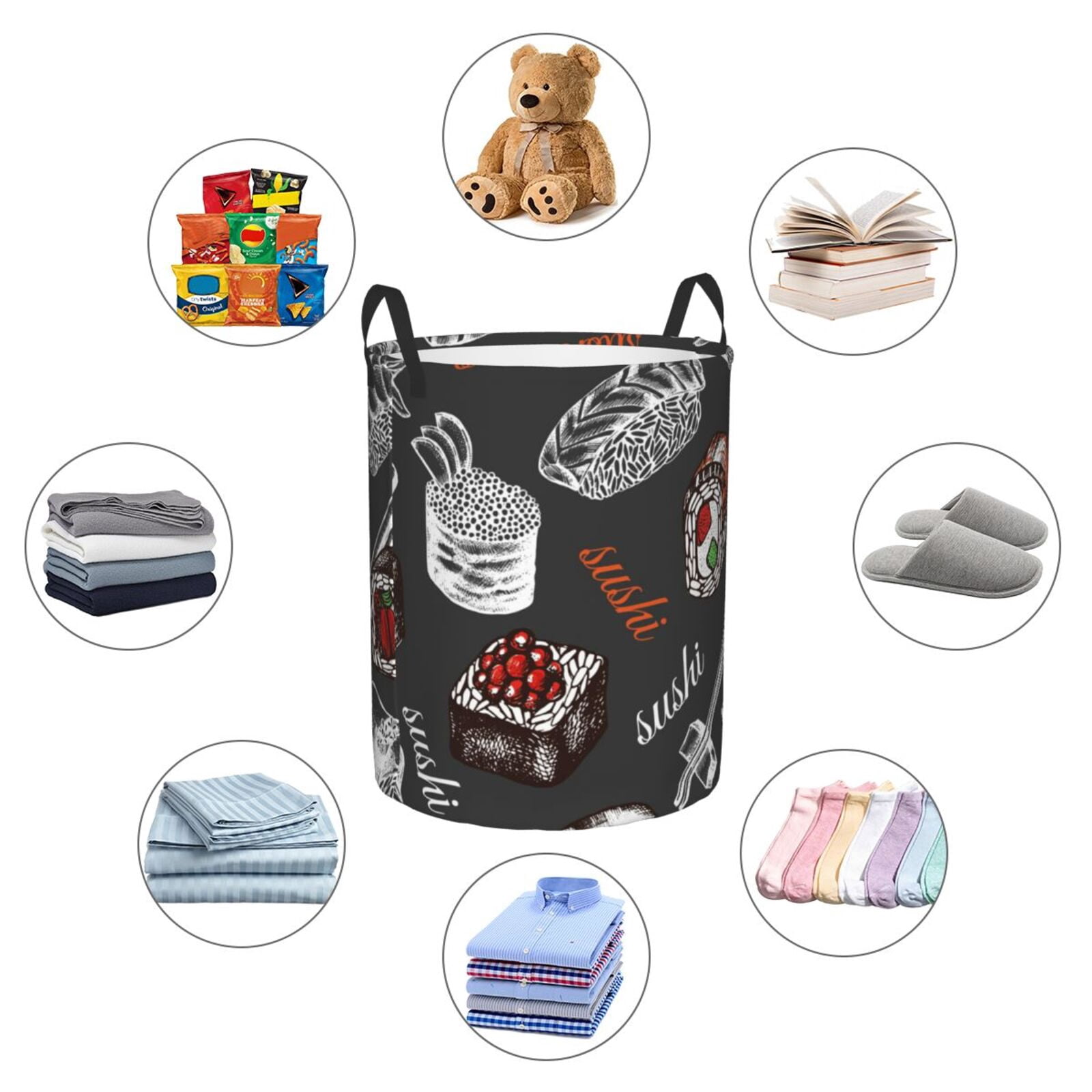 Picia Japanese Sushi Hashi Large Laundry Basket, Waterproof ...