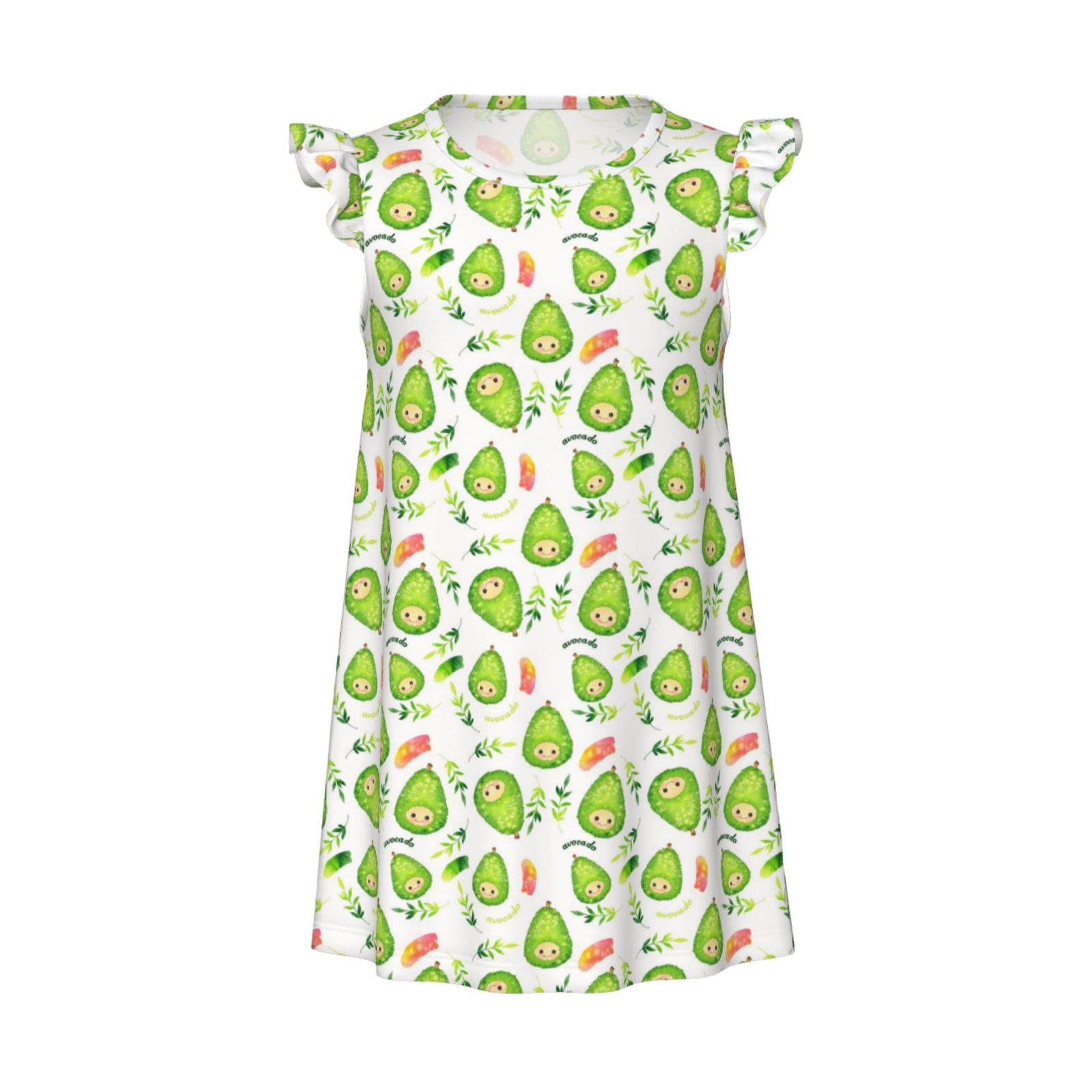 Picia Kawaii Avocado Pattern Girls Nightgowns,Unicorn Dress Pajamas for ...