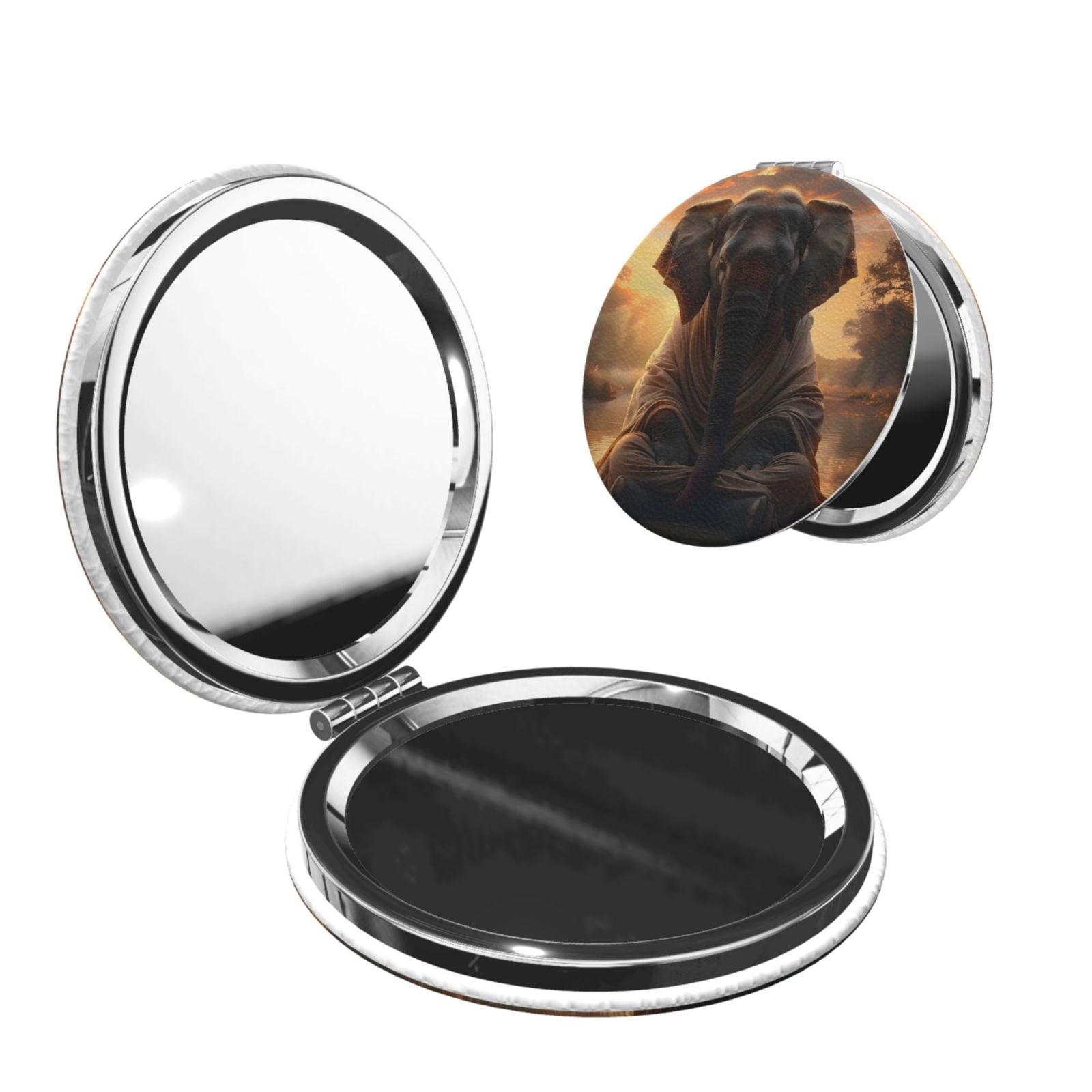 Picia Lake Meditating Elephant for Compact Vanity Mirror , Travel ...