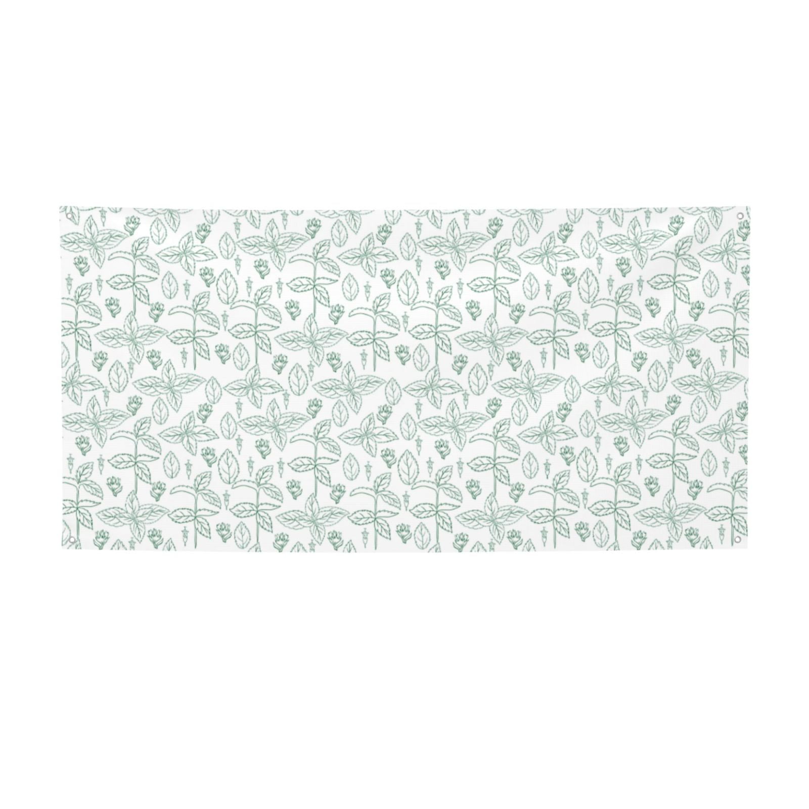 Picia Leaf Print Pattern Party Banner, Festive Decoration, Holiday ...