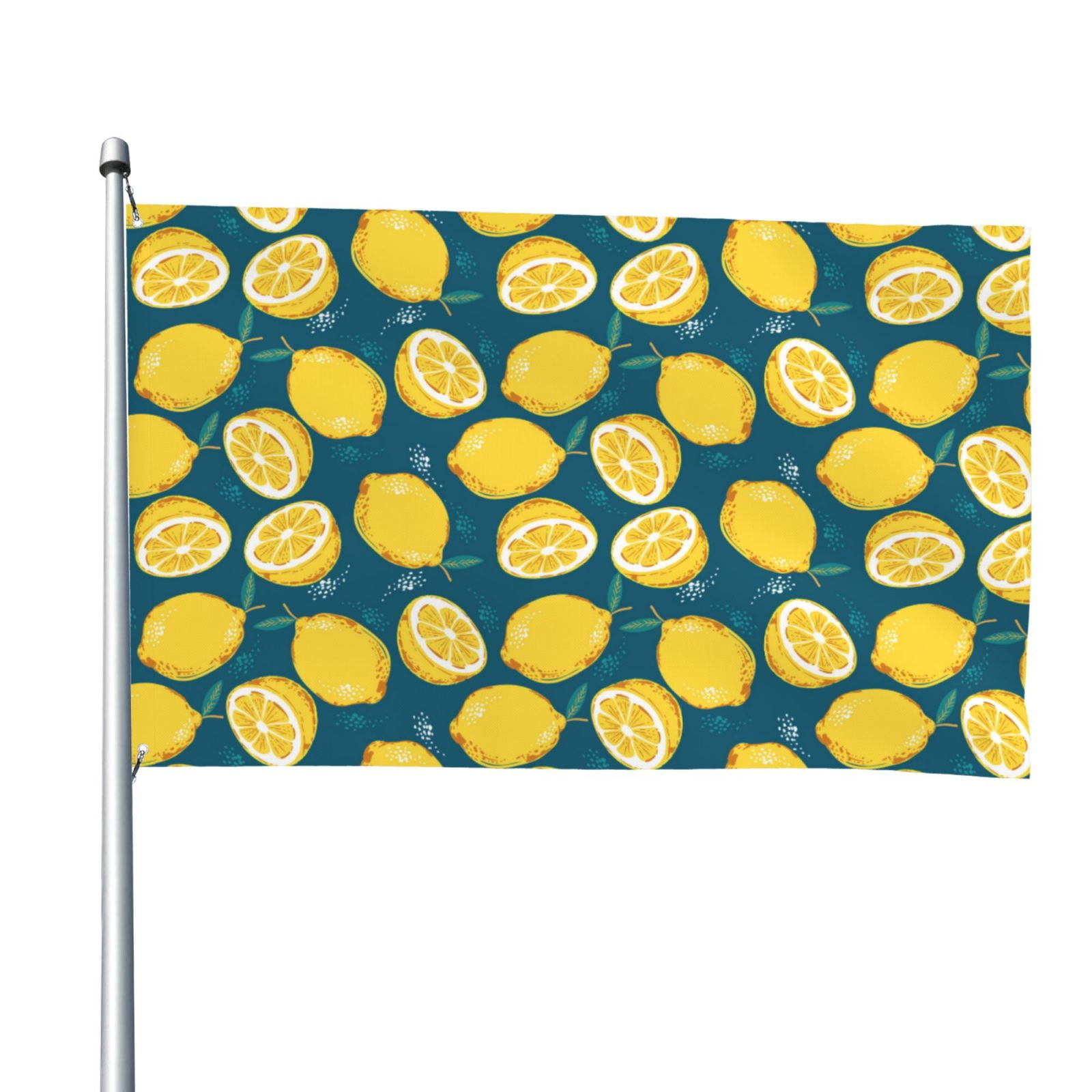 Picia Lemon Printed Flag ,Lemon Pattern Garden Flag Vertical Double ...