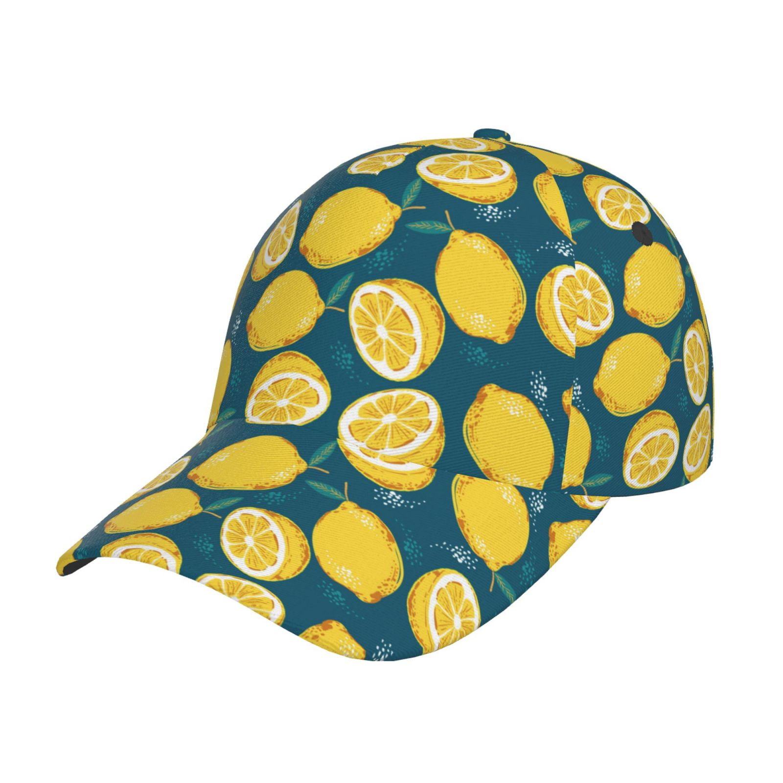 Picia Lemon pattern Trucker Low Profile Hat Men Women Baseball Cap Dad ...