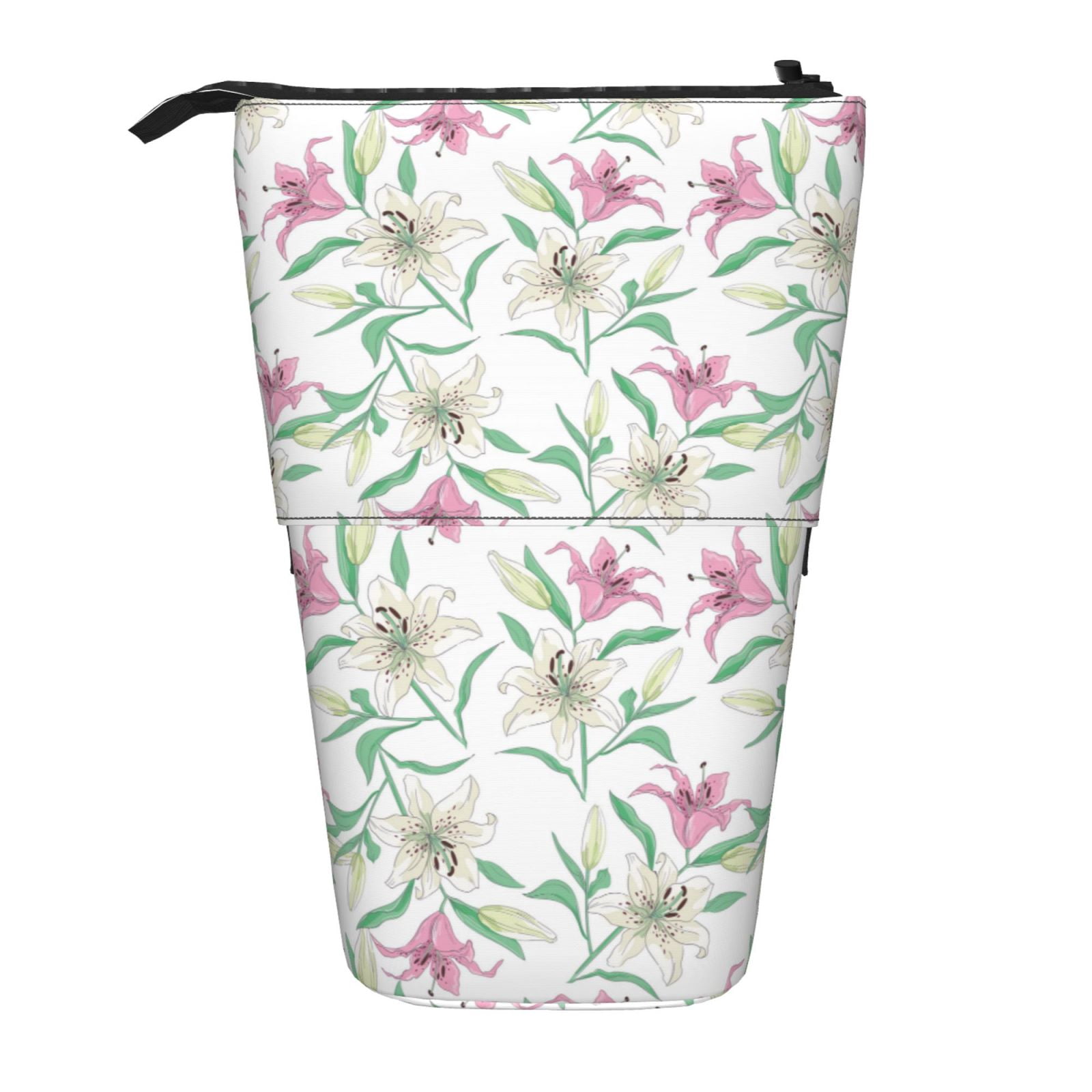 Picia Lilies Flowers Print Telescopic Pencil Case, Telescopic Pen ...