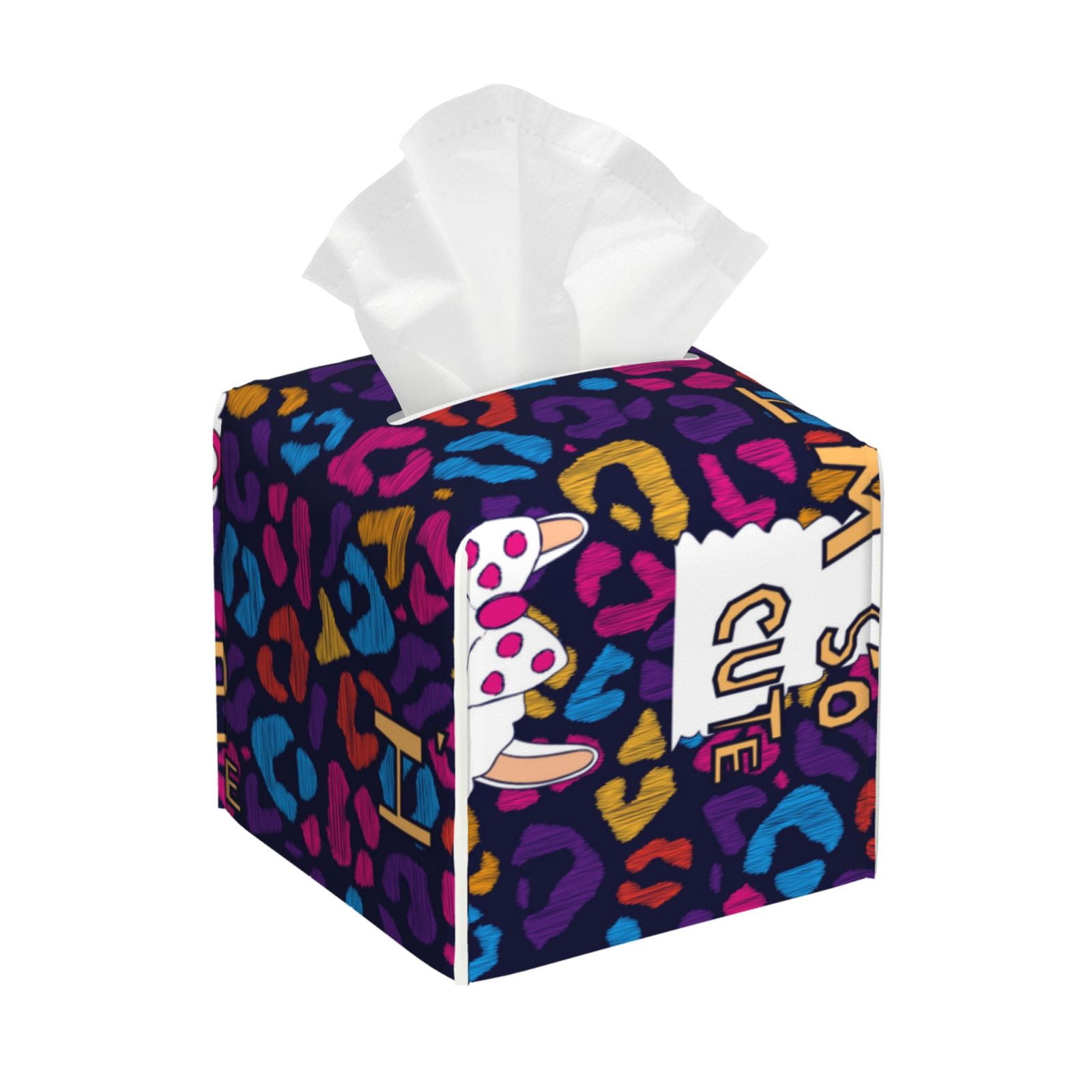 Picia Llama Alpaca Pattern Tissue Box Cover,PVC Leather Square Holder ...