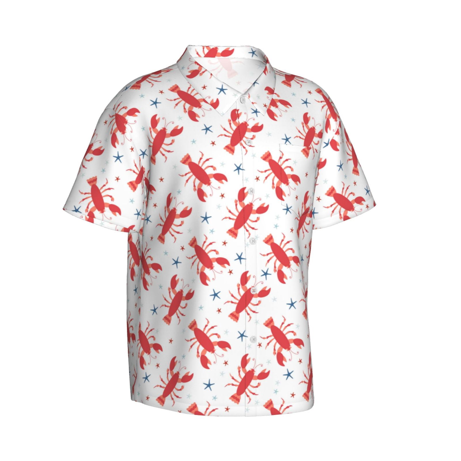 Picia Lobsters And Sea Stars Gentle Cotton Regular Fit Short Sleeve ...