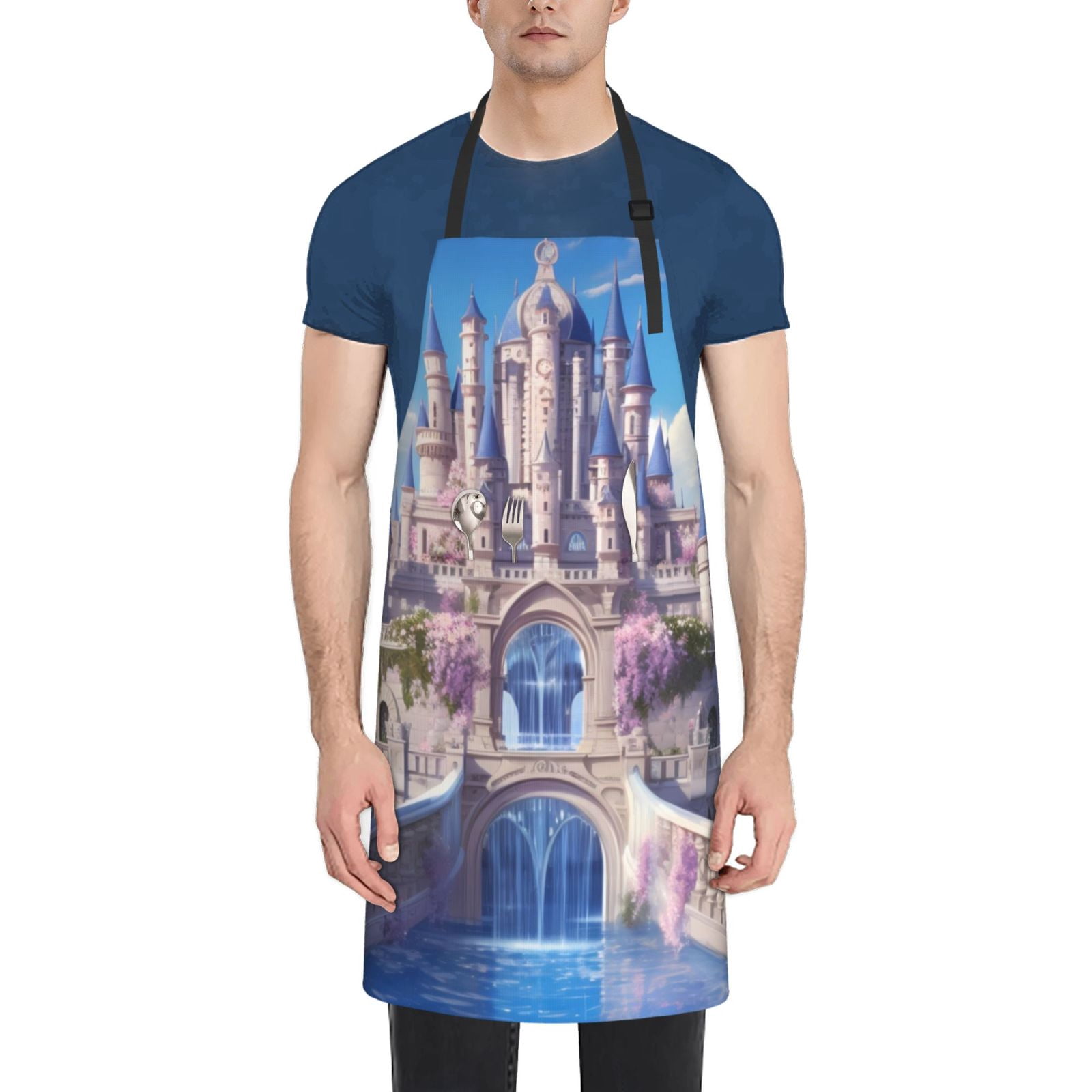 Picia Majestic Fantasy Castle Waterproof Apron for Unisex Adult ...