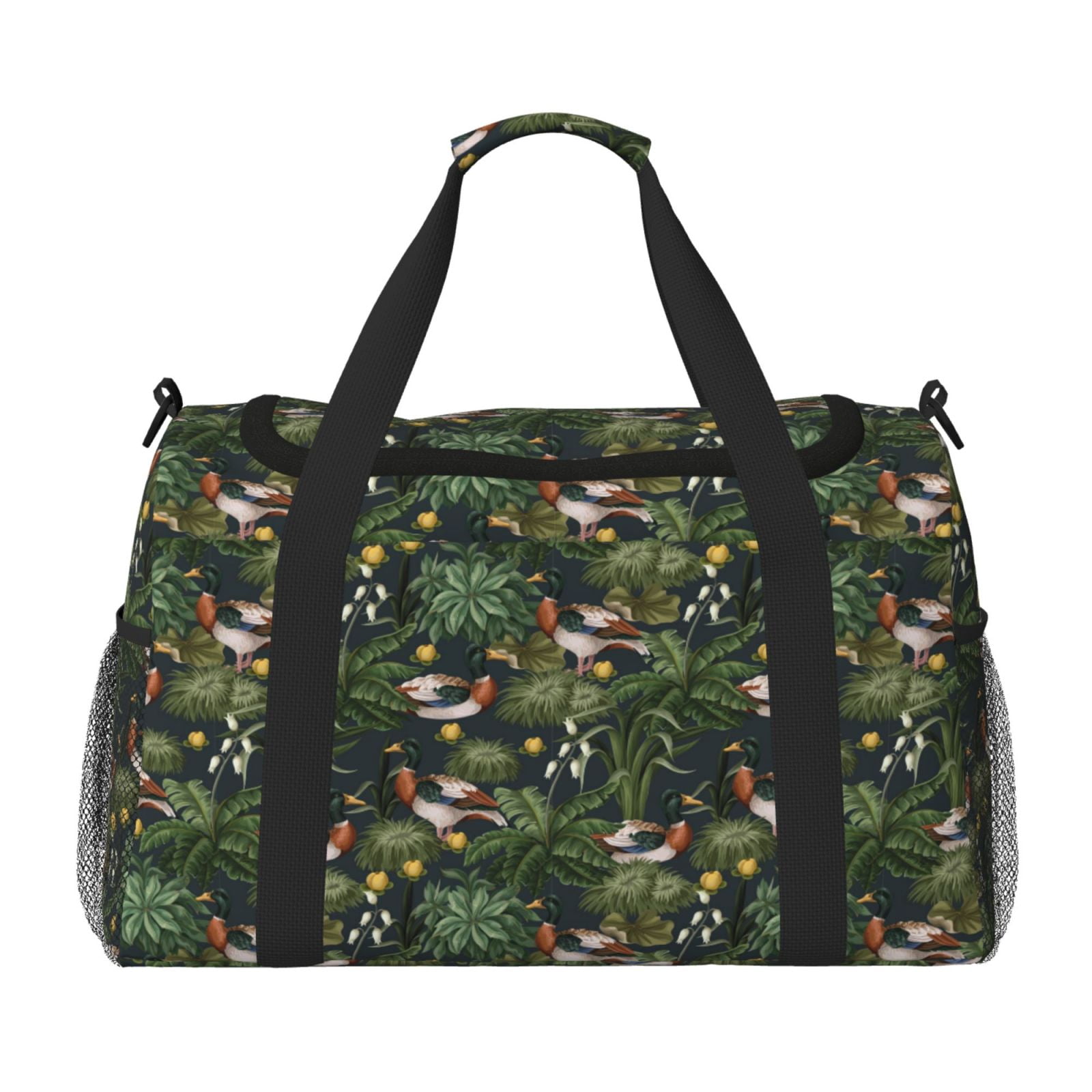 Picia Mallard Ducks And Water Print Travel Duffle Bag,Weekender Bags ...