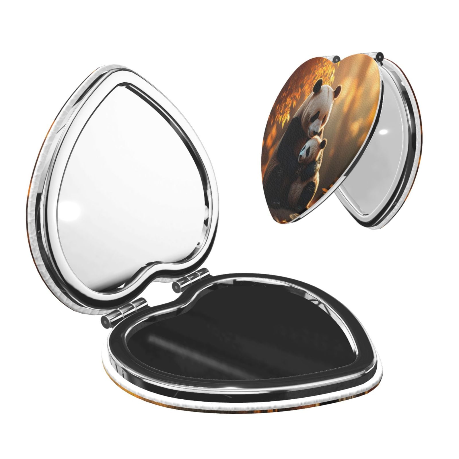 Picia Maple Forest Panda for Compact Vanity Mirror , Travel Makeup ...