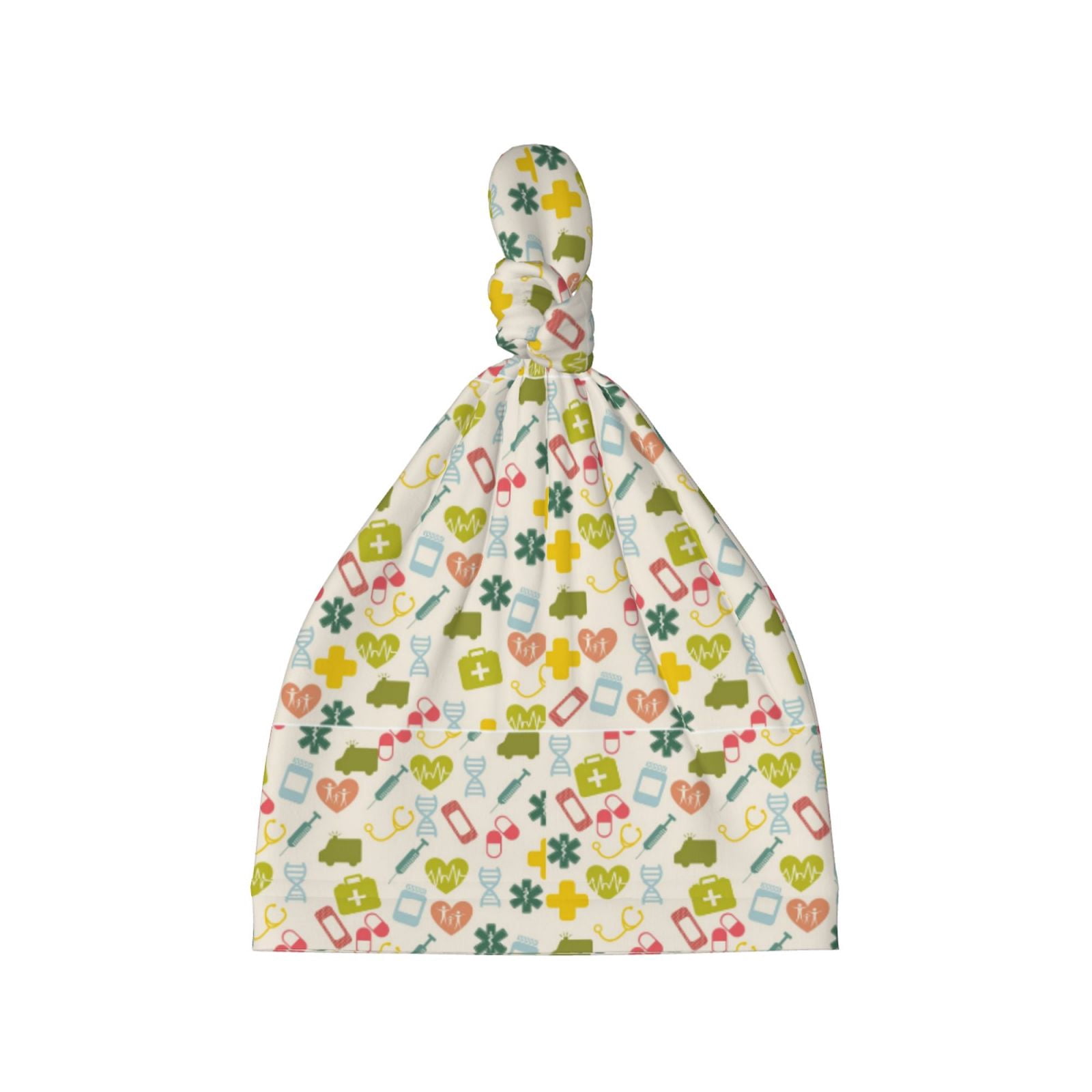 Picia Medical Icons Printed Preemie Hats for Baby Girls Cotton ...