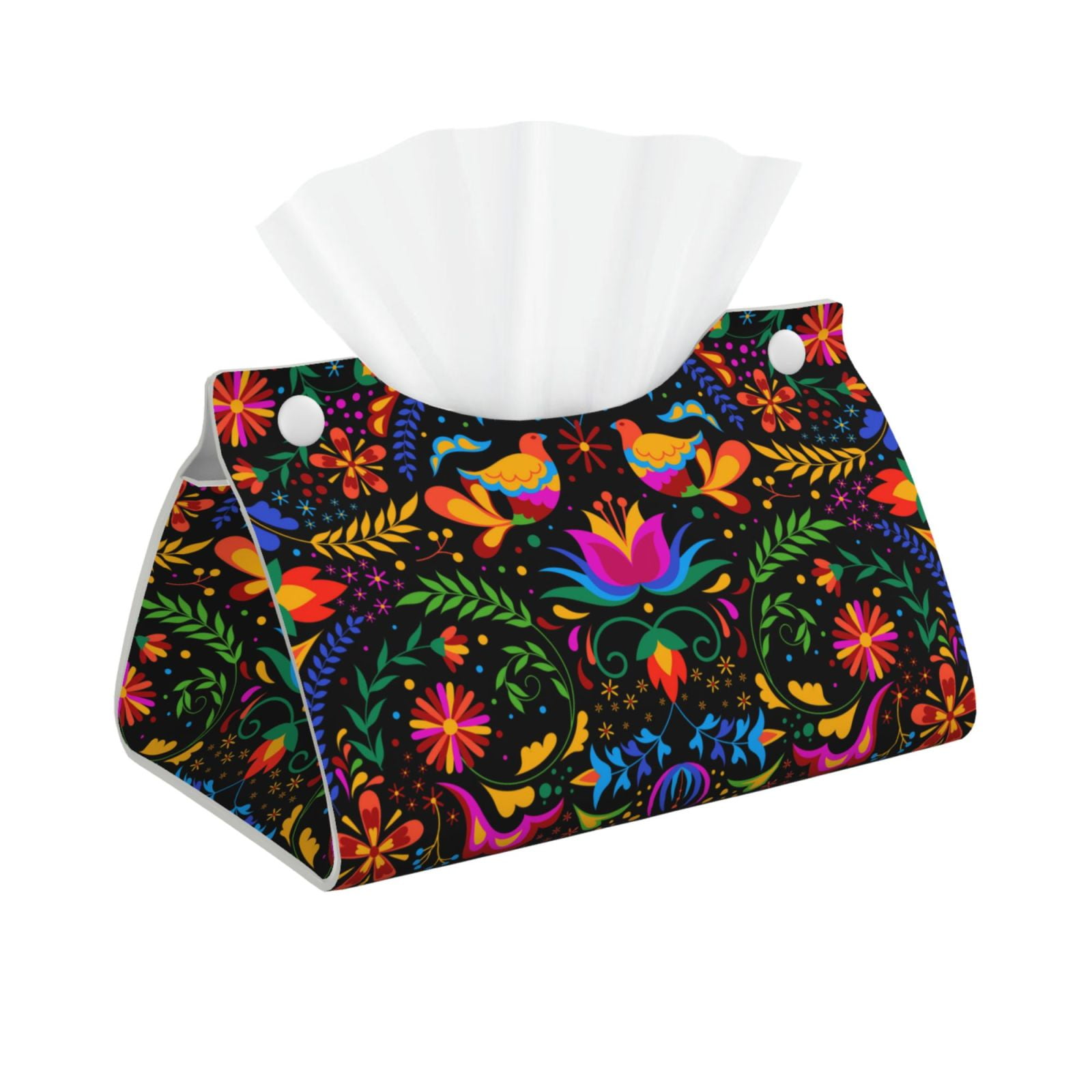 Picia Mexican Flower Traditional1 Pattern Long Tissue Box Cover,PVC ...