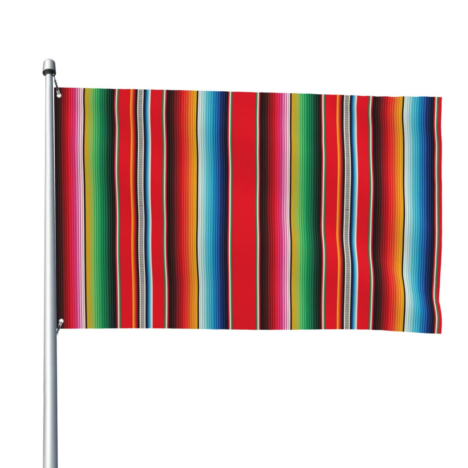 Picia Mexican Serape Blanket Stripes Printed Flag ,Mexican Serape ...