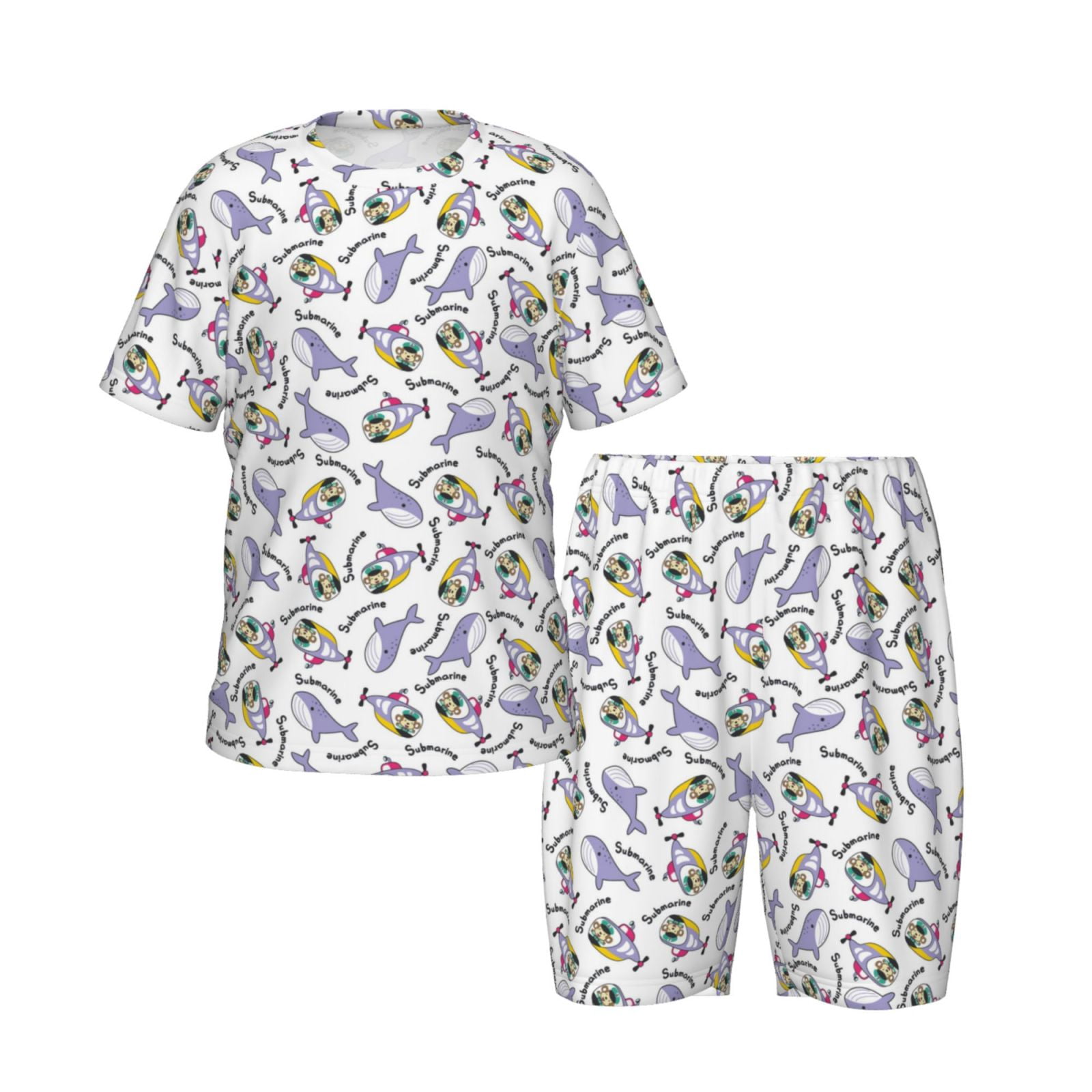 Picia Monkey Submarine Captain Printed Boys' Kids-PJ Snug Fit Cotton ...