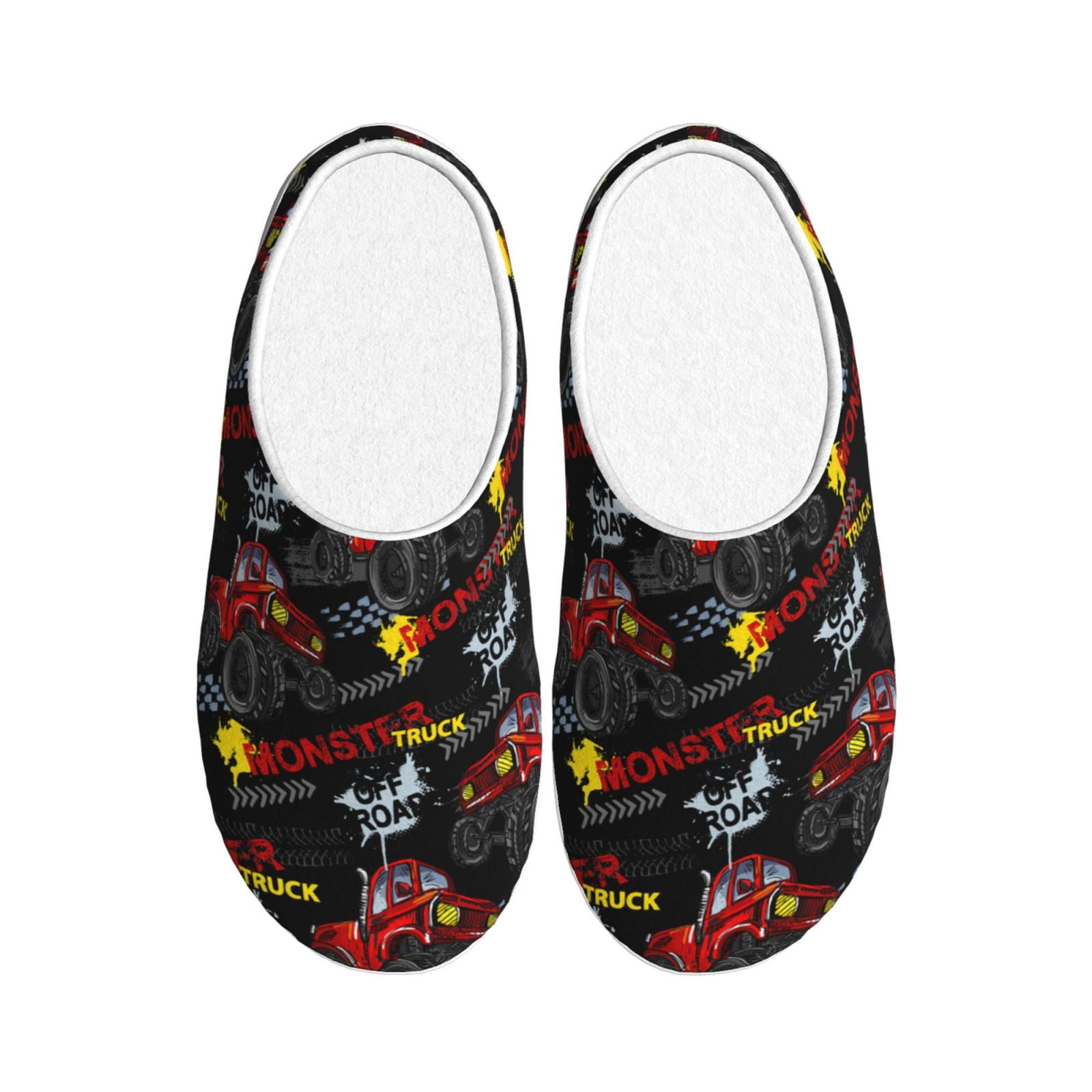Picia Monster Truck for Women's Lamb-hug Comfy Fleece House Slippers ...