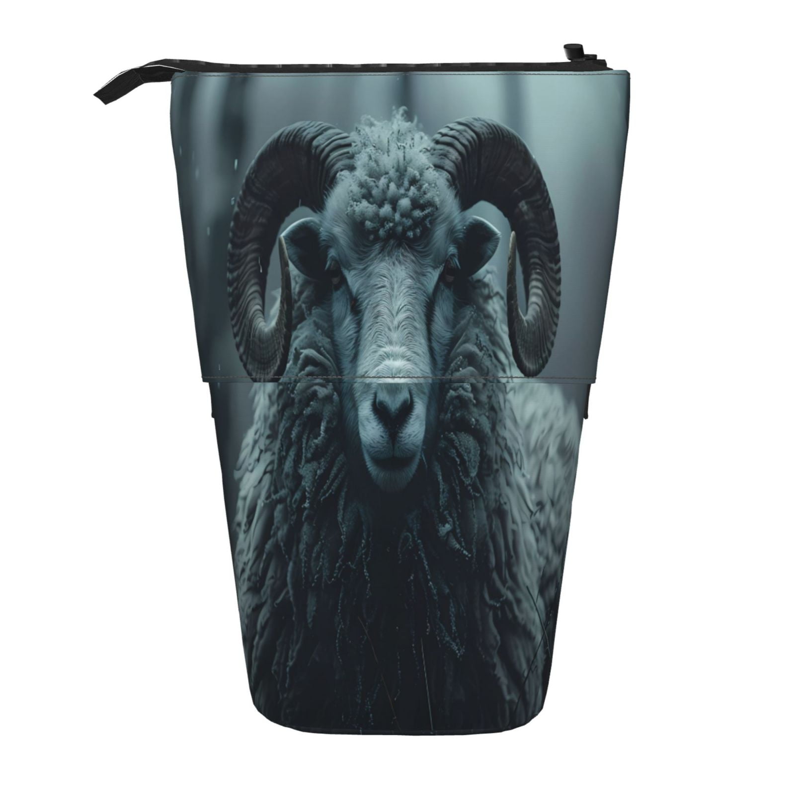 Picia Moody Ram Portrait Print Telescopic Pencil Case, Telescopic Pen ...